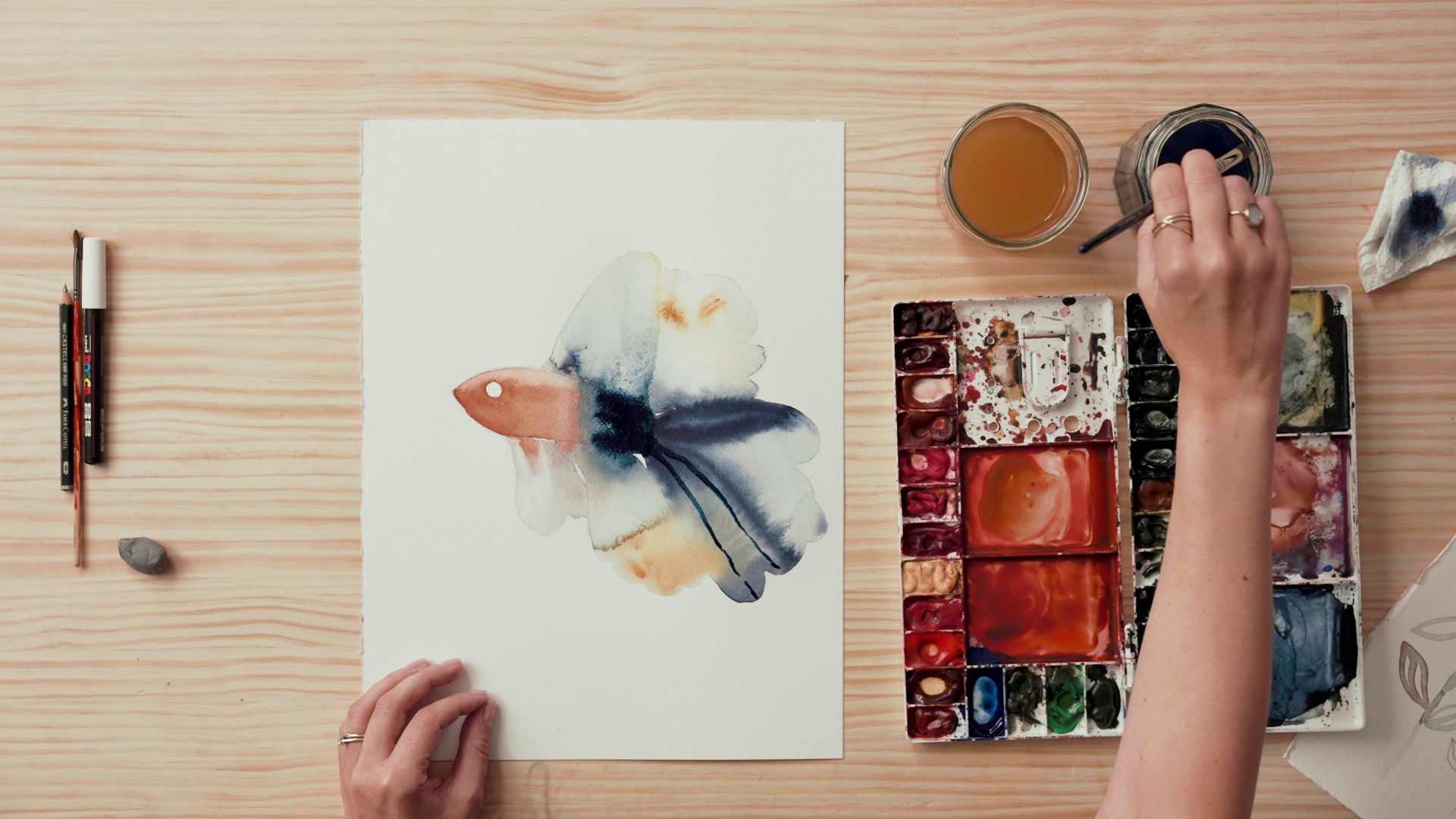 Watercolor Tutorial: How to Paint a Fish Step by Step | Domestika