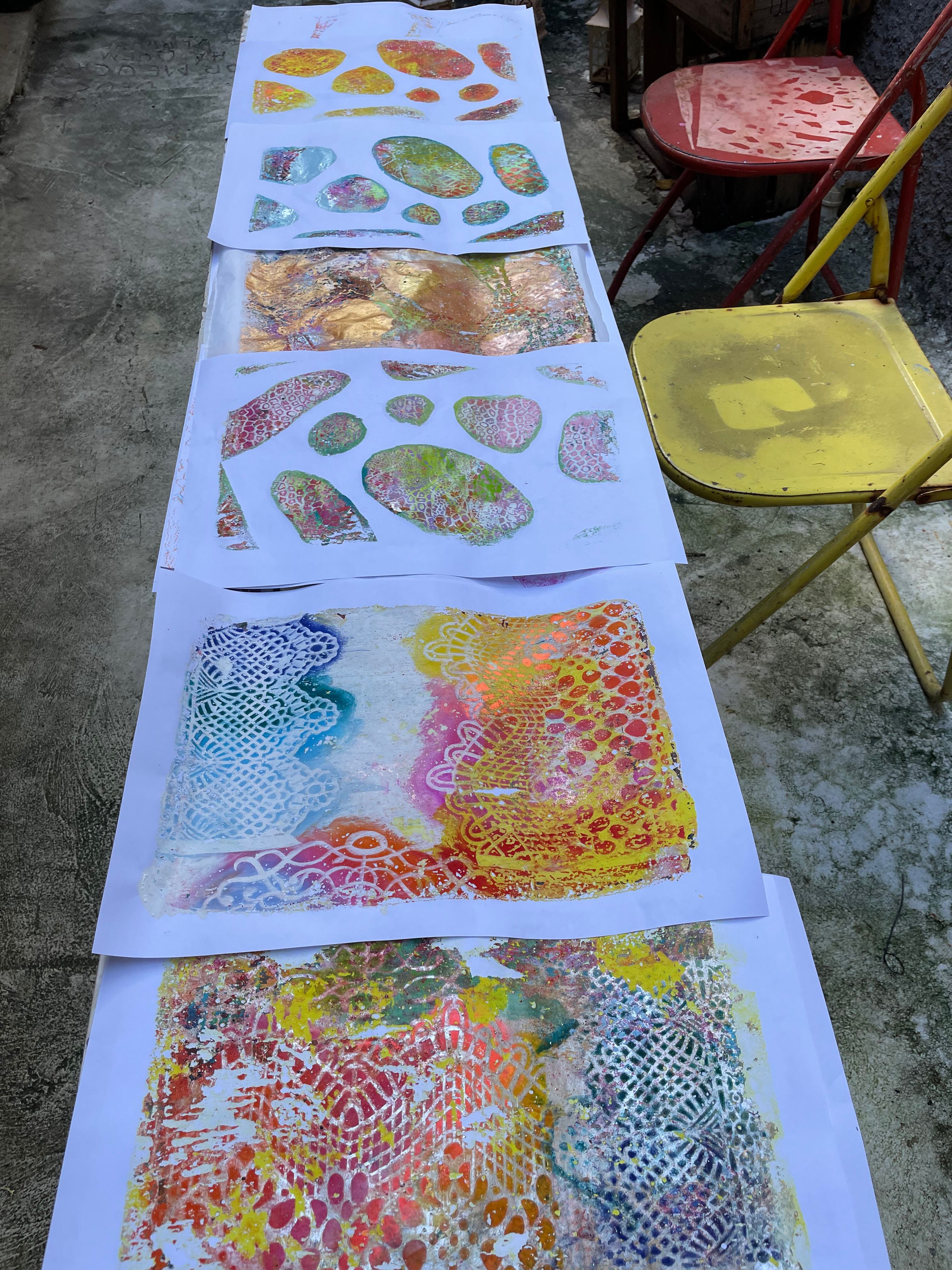 GELLI PLATE PRINTS MARK MAKING & CREATIVE PATTERNS | Domestika