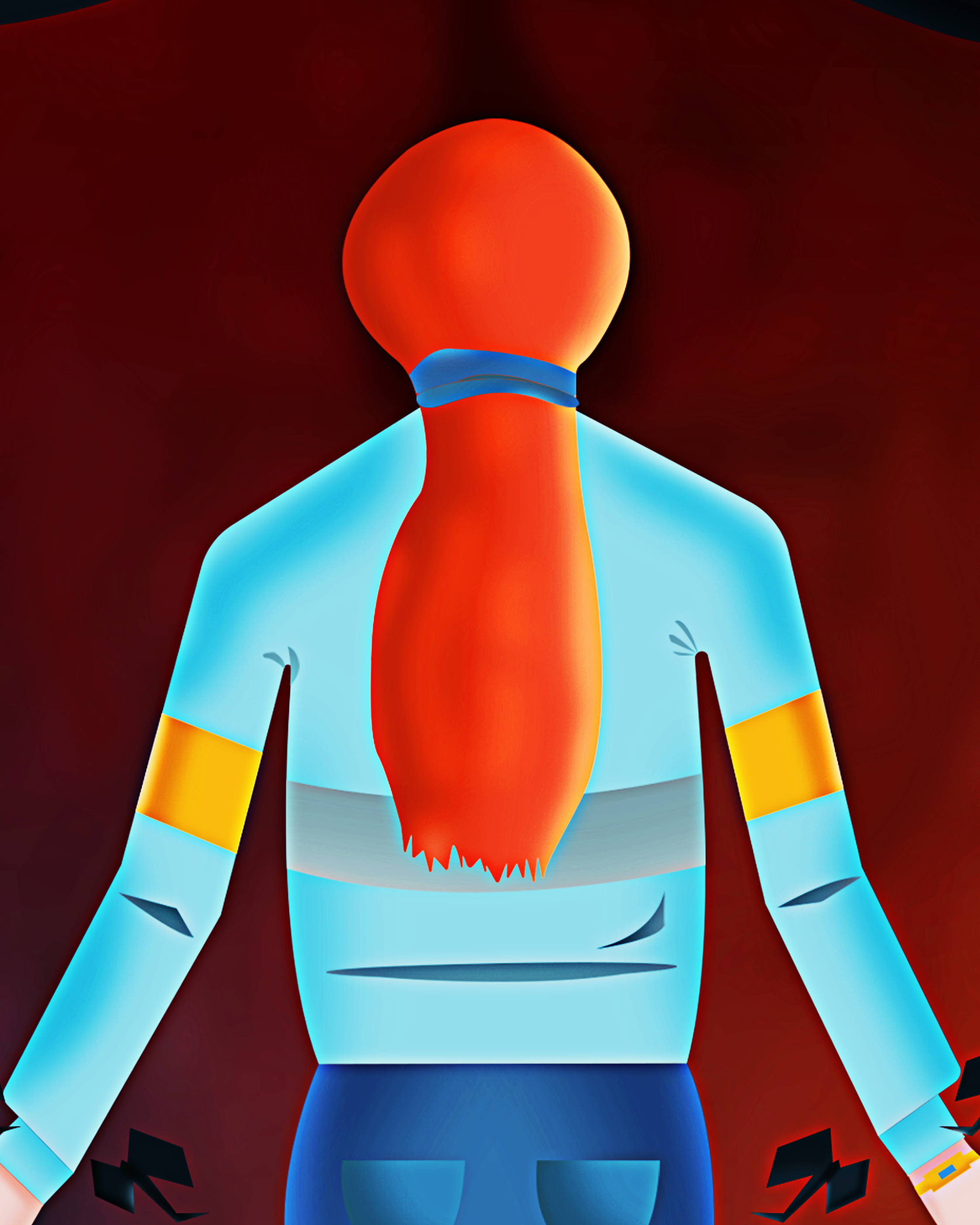 Max vs Vecna: Proyecto de Ilustración geométrica con volumen | Domestika