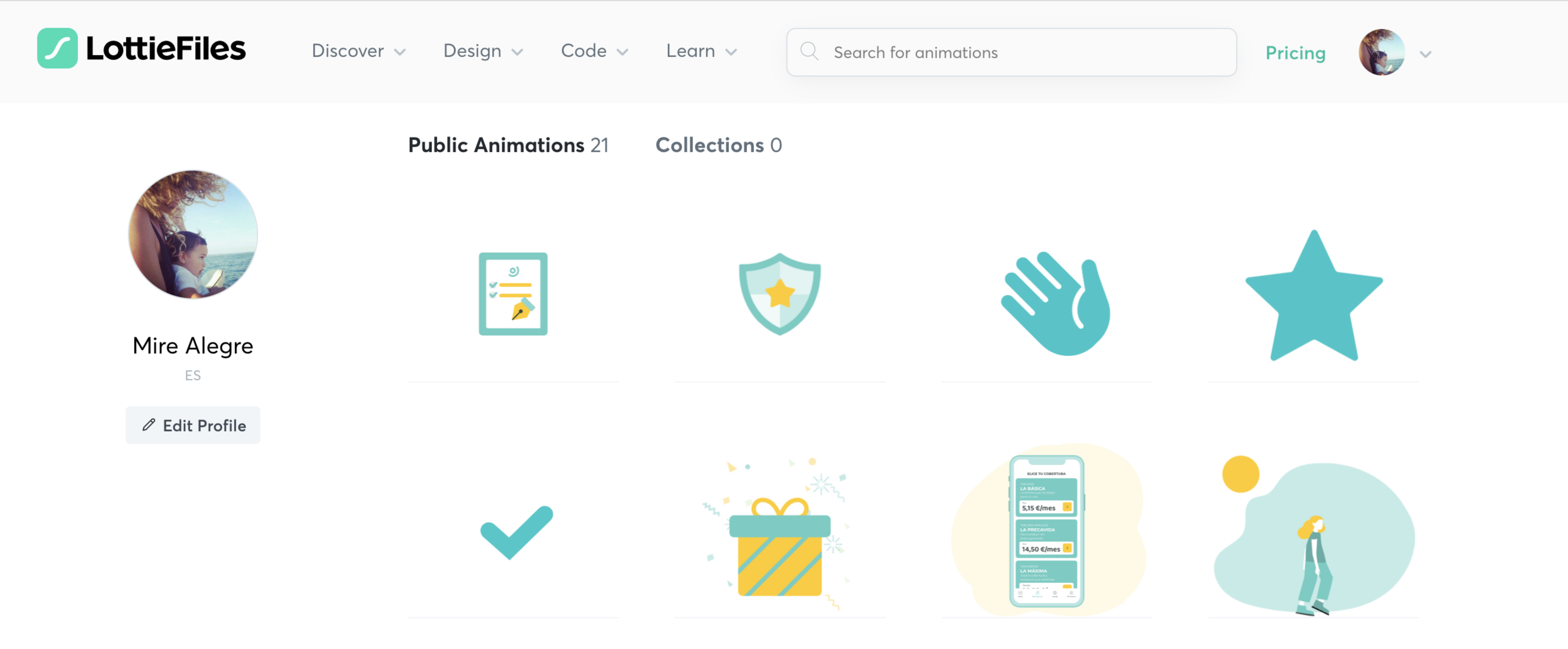 Lottie Files animations | Domestika