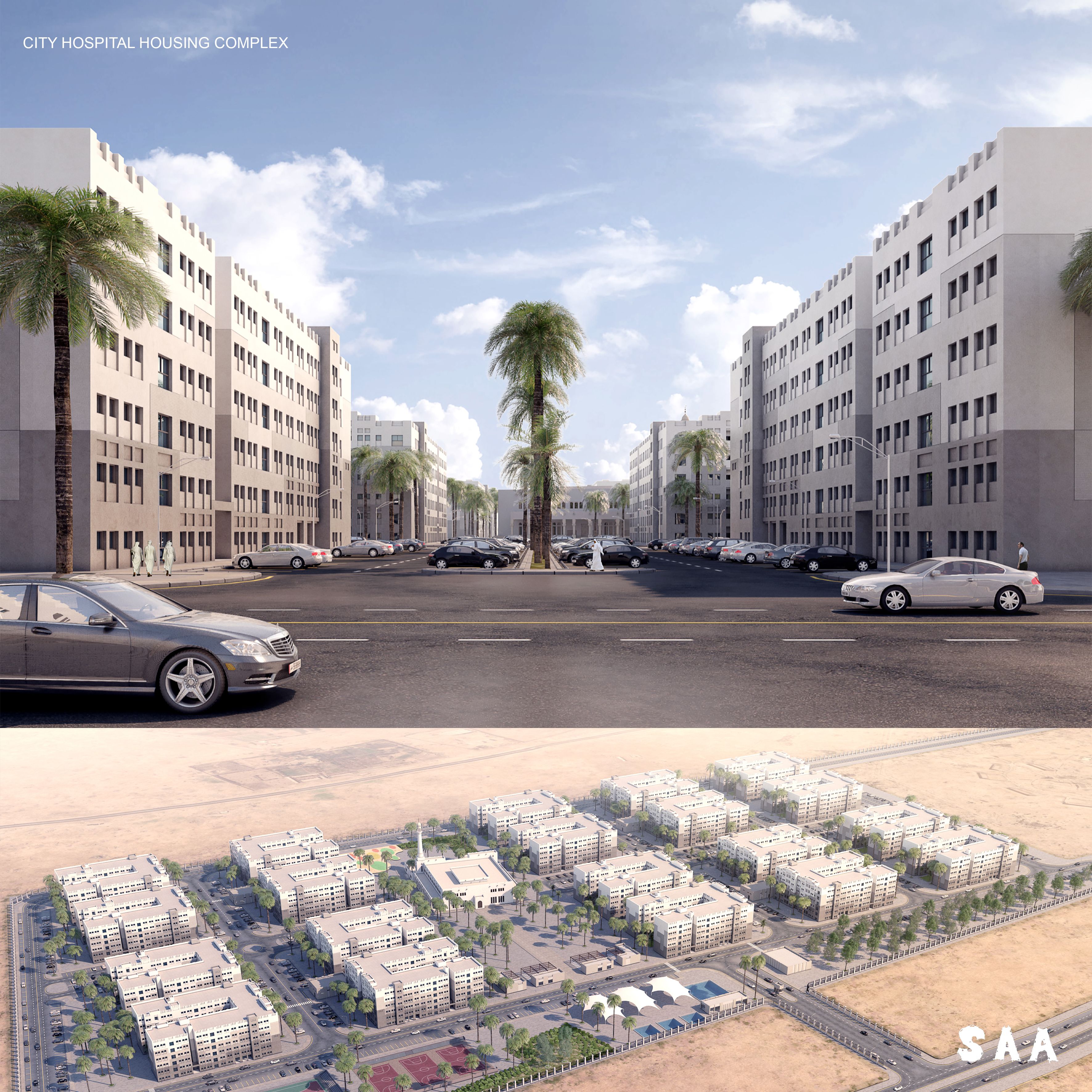 Residential Building-Elevation Design Development -Qatar | Domestika