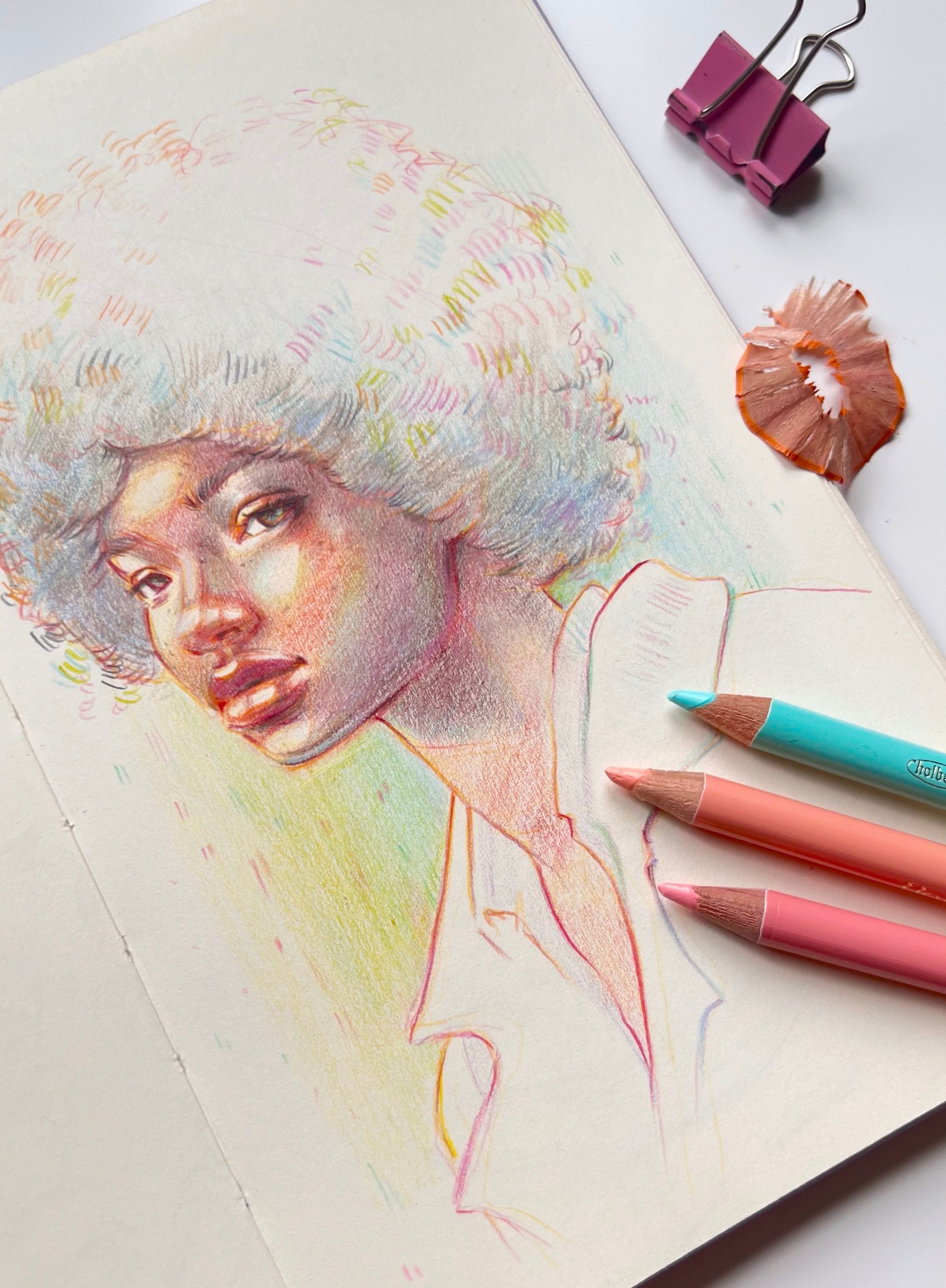 My project for course: Vibrant Portrait Drawing with Colored Pencils ...