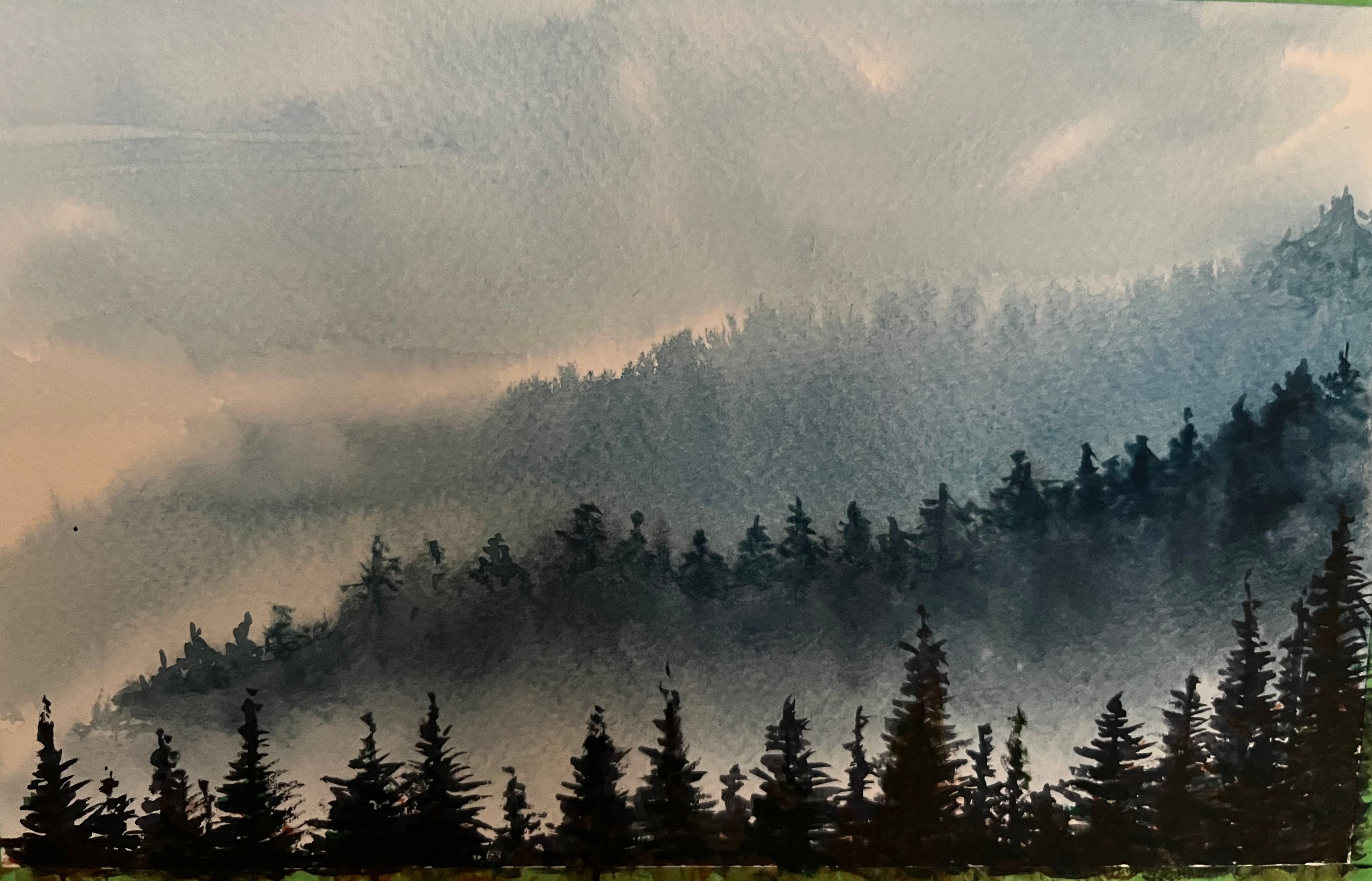 My project for course: Atmospheric Landscapes in Watercolor | Domestika