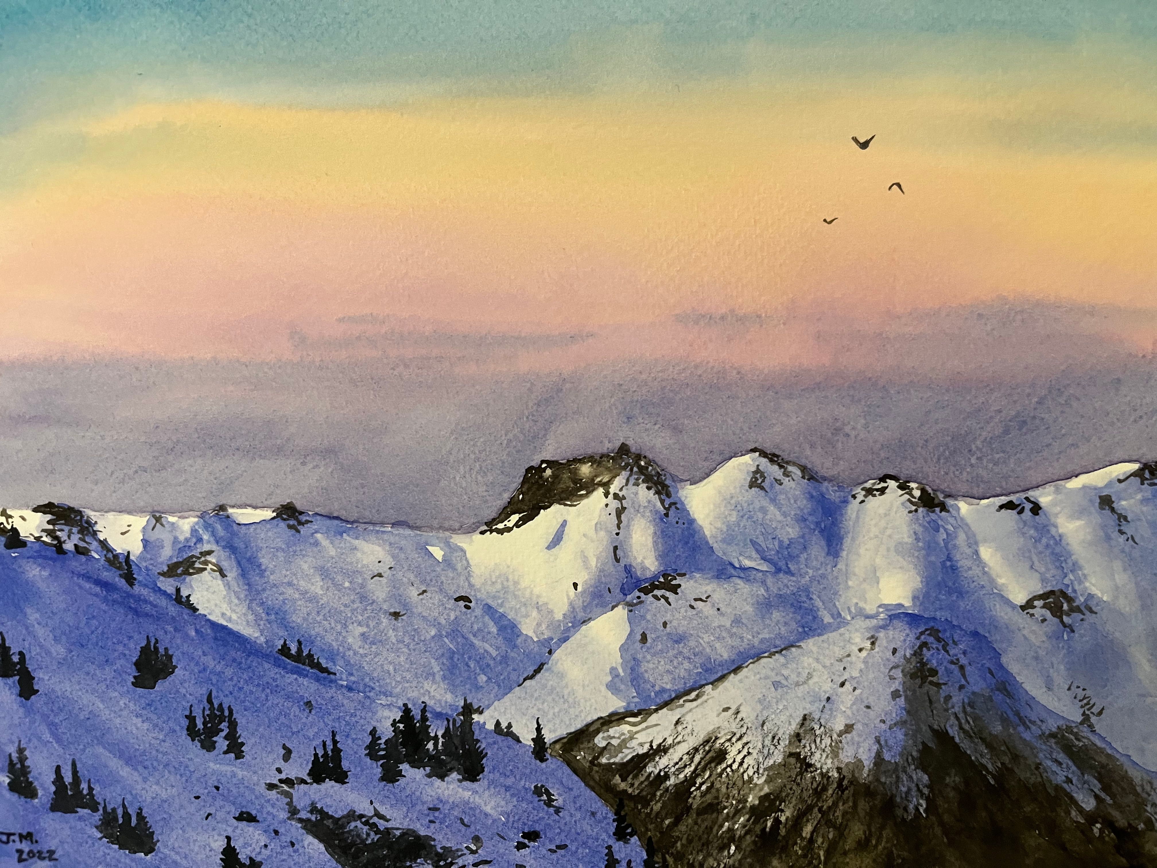 My project for course: Atmospheric Landscapes in Watercolor | Domestika