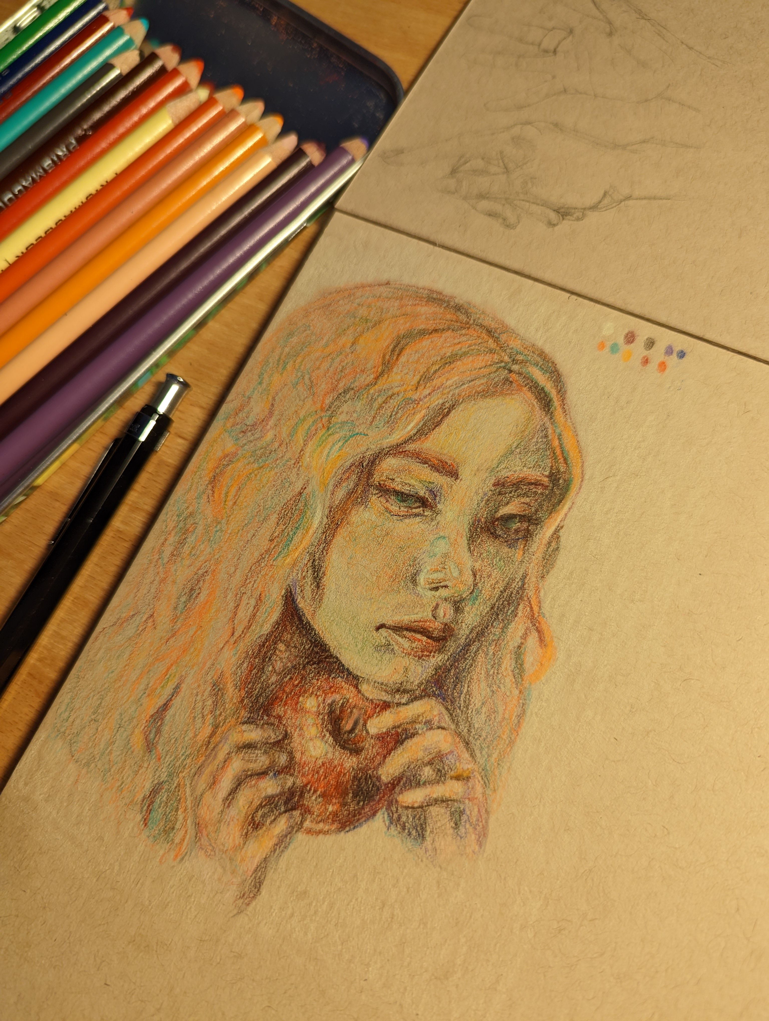 My project for course: Vibrant Portrait Drawing with Colored Pencils ...