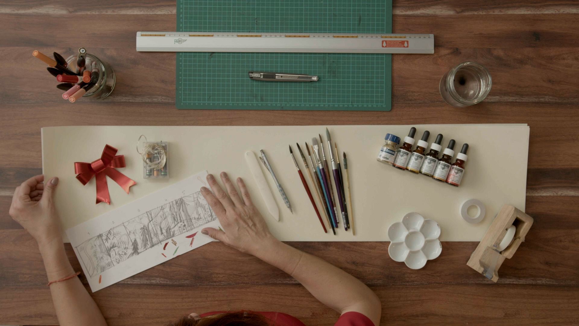 Tutorial Sketchbook: cómo crear una postal invernal con pintura ...