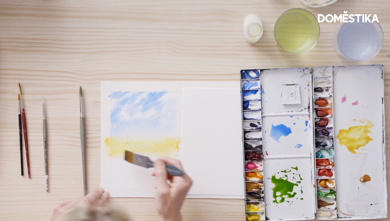 Illustration Tutorial: How to Paint a Watercolor Background | Domestika