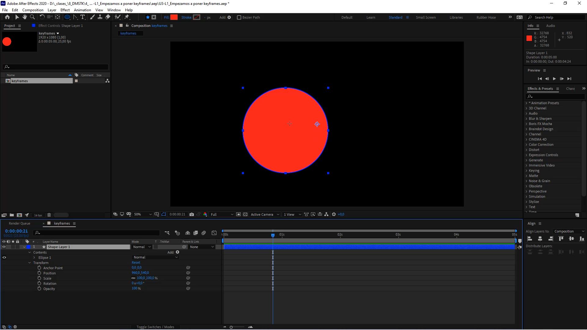 Tutorial After Effects: cómo animar desde cero con keyframes | Domestika