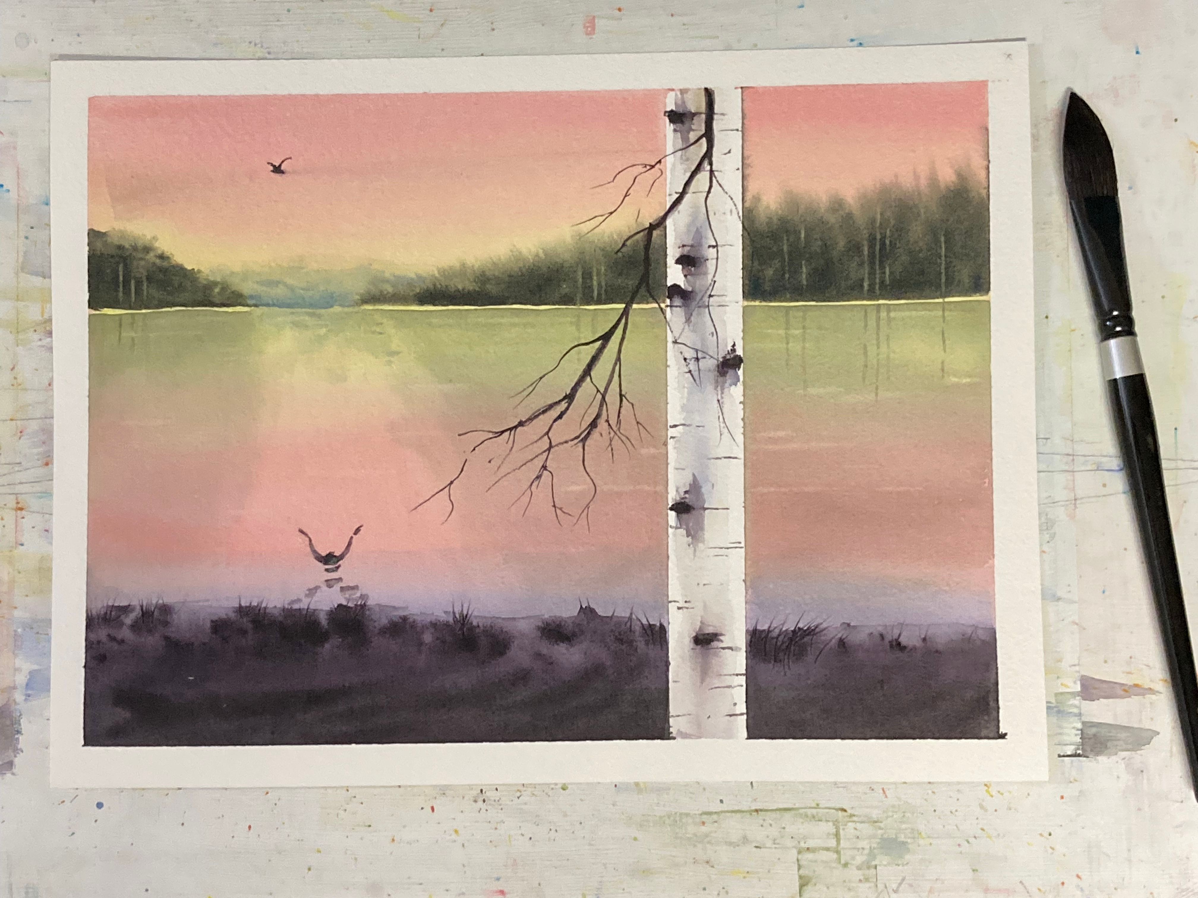 My project for course: Atmospheric Landscapes in Watercolor | Domestika