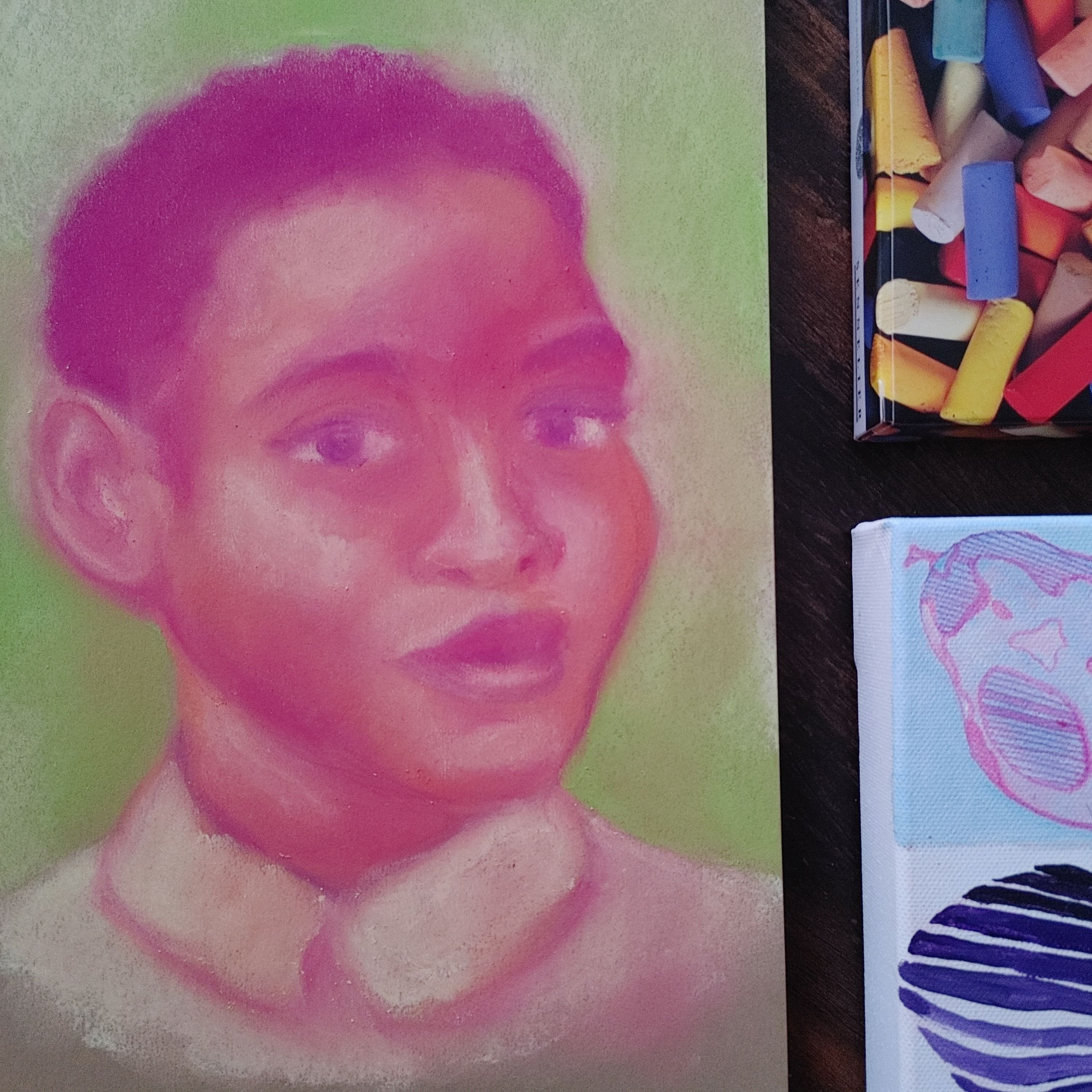 My project for course: Expressive Portrait Drawing with Soft Pastels ...