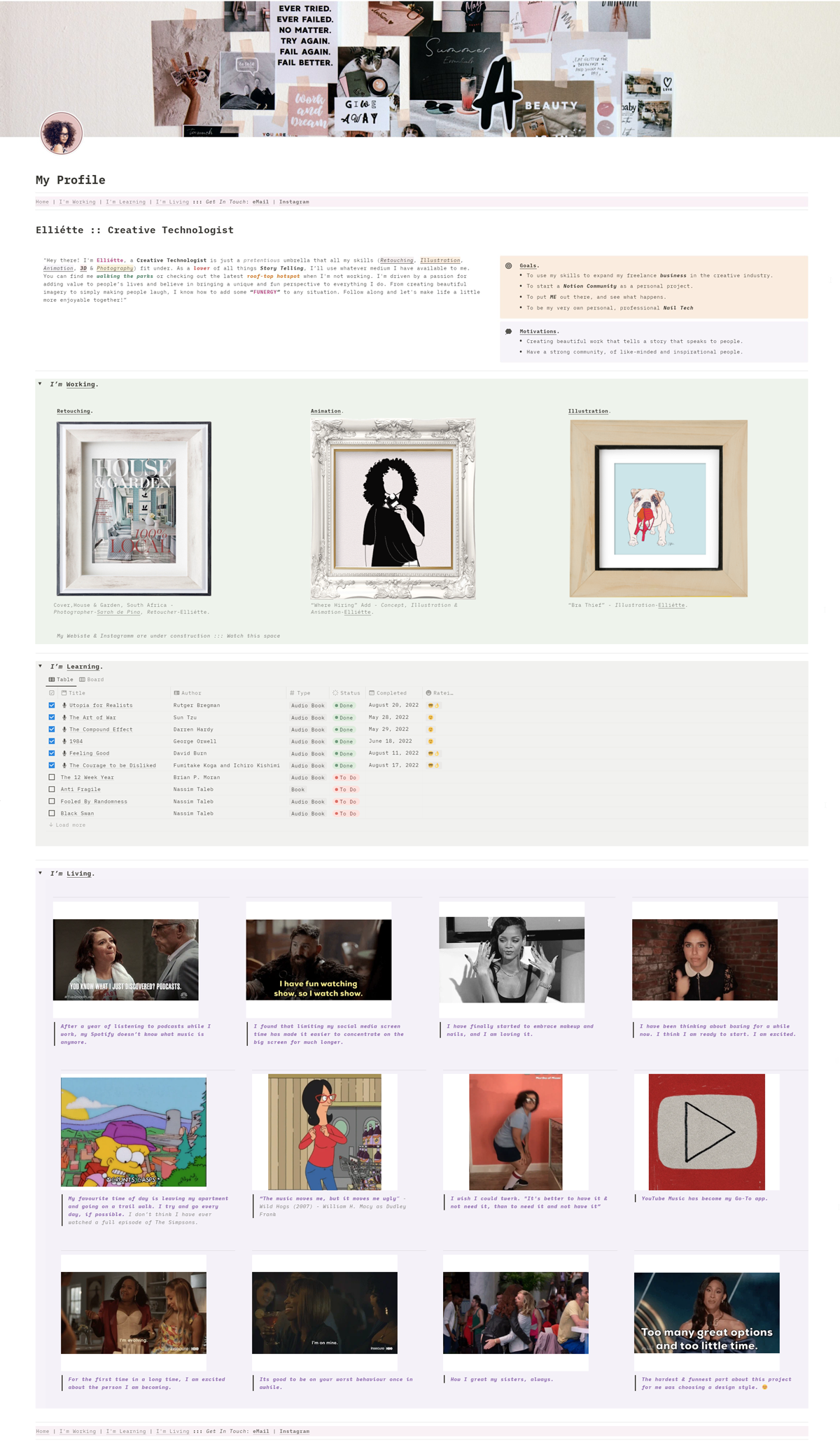 My project for course: Introduction to Notion for Creative Projects ...