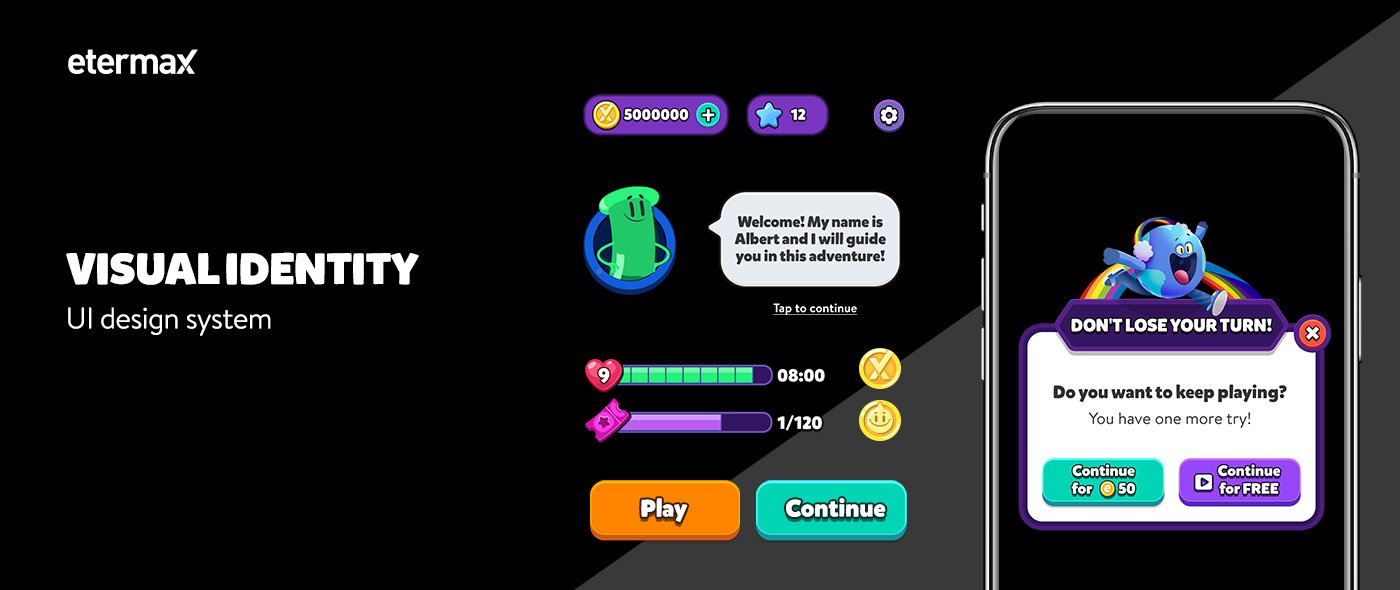 Game UI Design System | Domestika