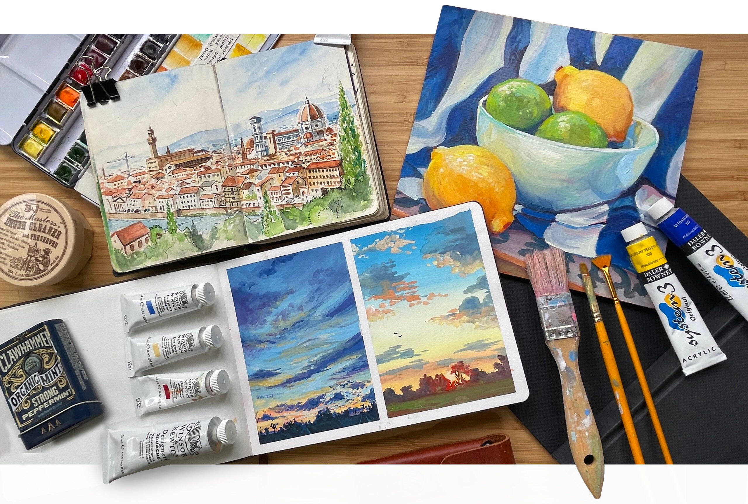 Watercolor, Gouache, and Acrylic: When and Why to Use Them | Domestika