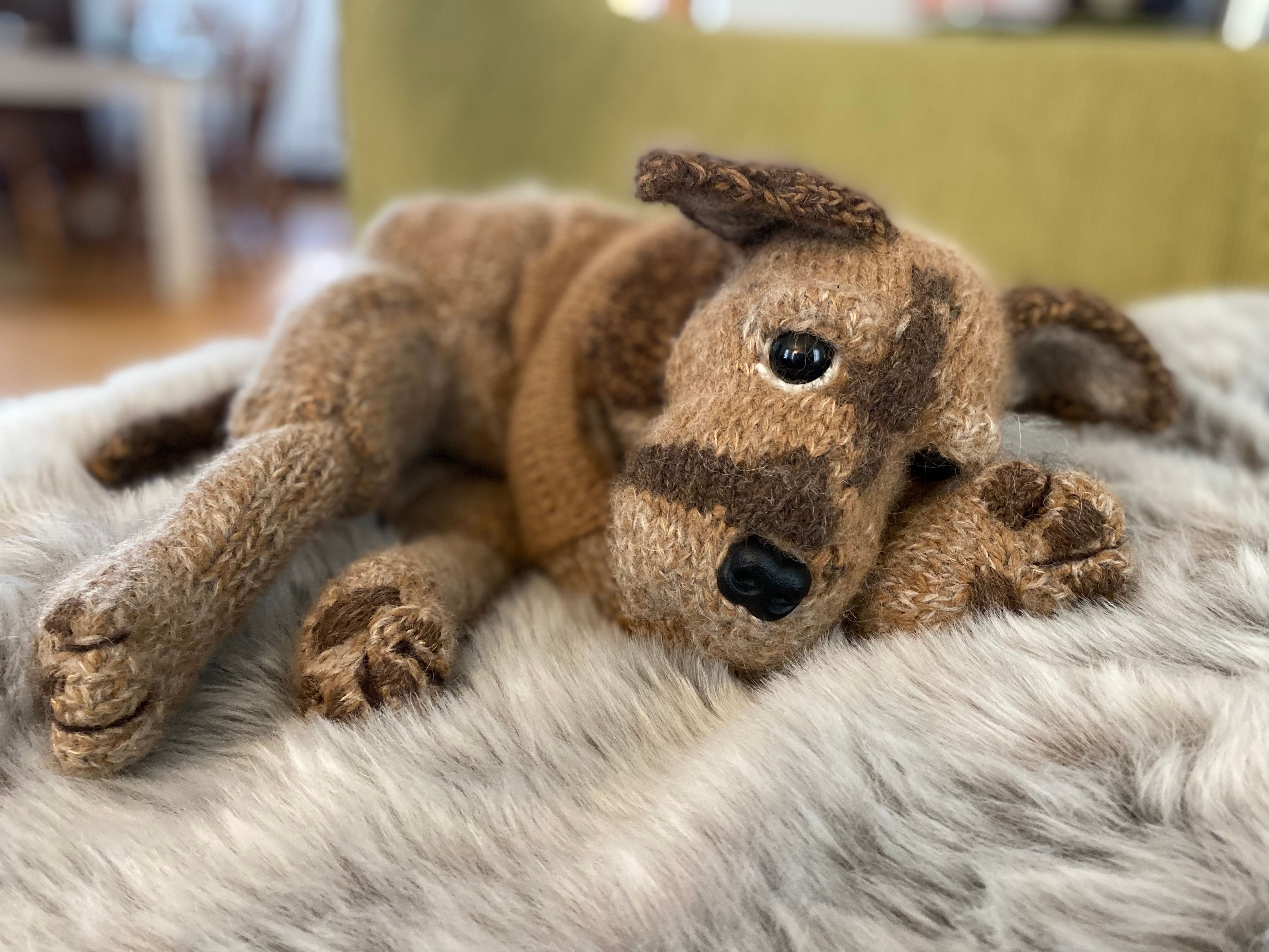 My project for course: Knitting Realistic Stuffed Animals: Make a Puppy ...