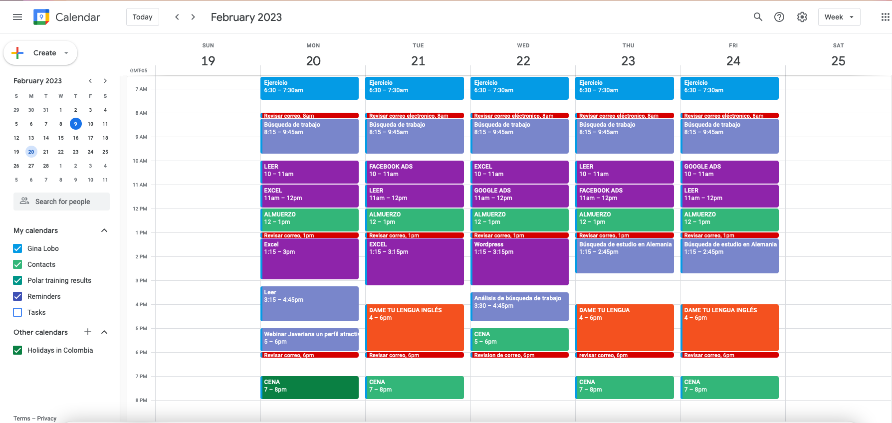 Organización de mi calendario | Domestika