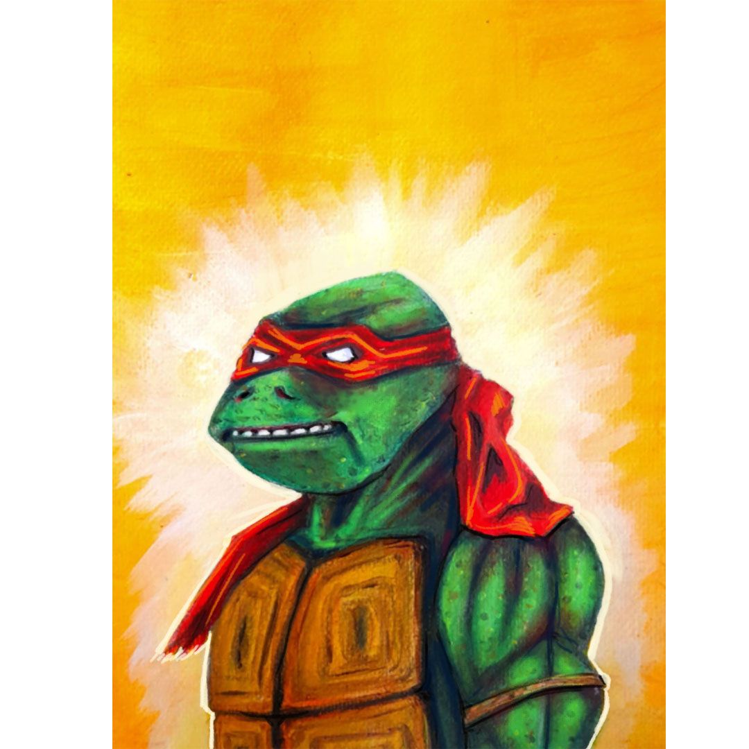 El maestro Raphael. Ilustración de personajes en acrílico | Domestika