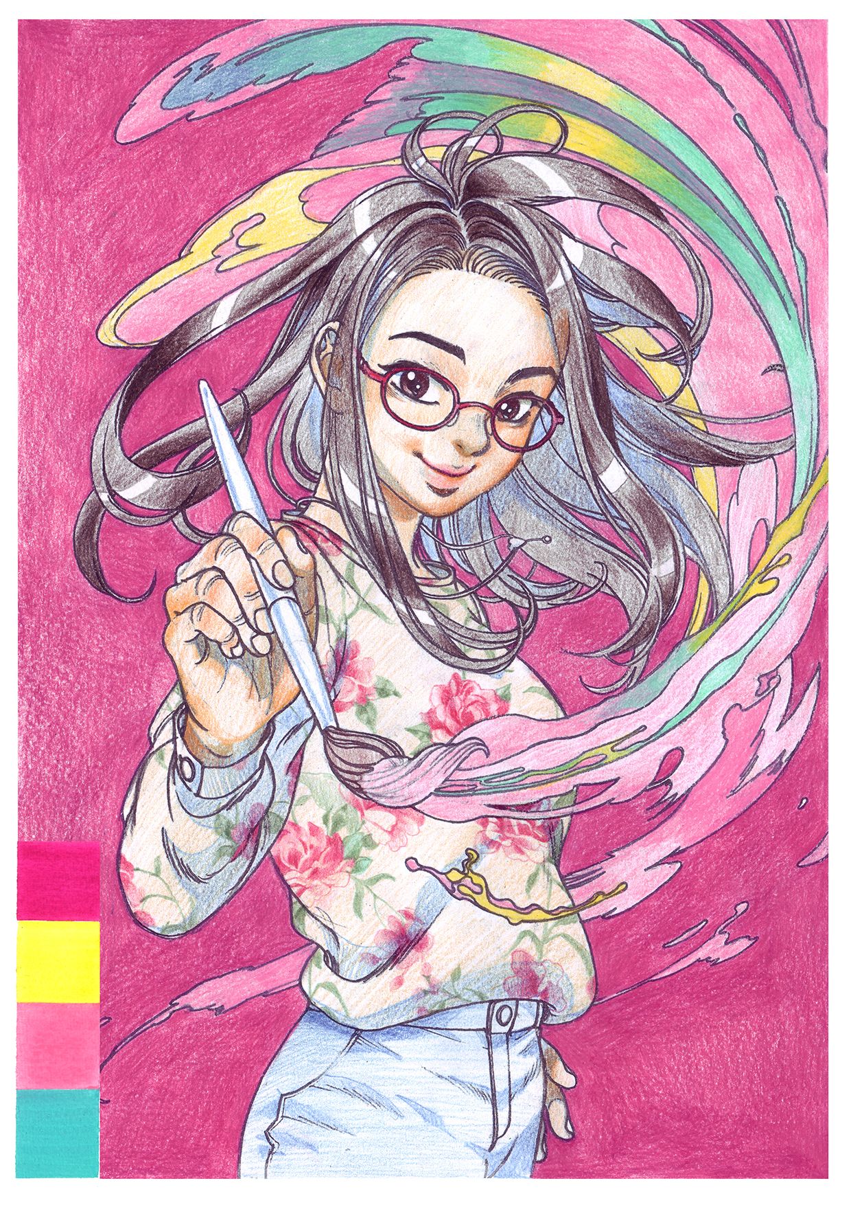 Meu projeto de curso: Retratos em aquarela no estilo mangá | Domestika