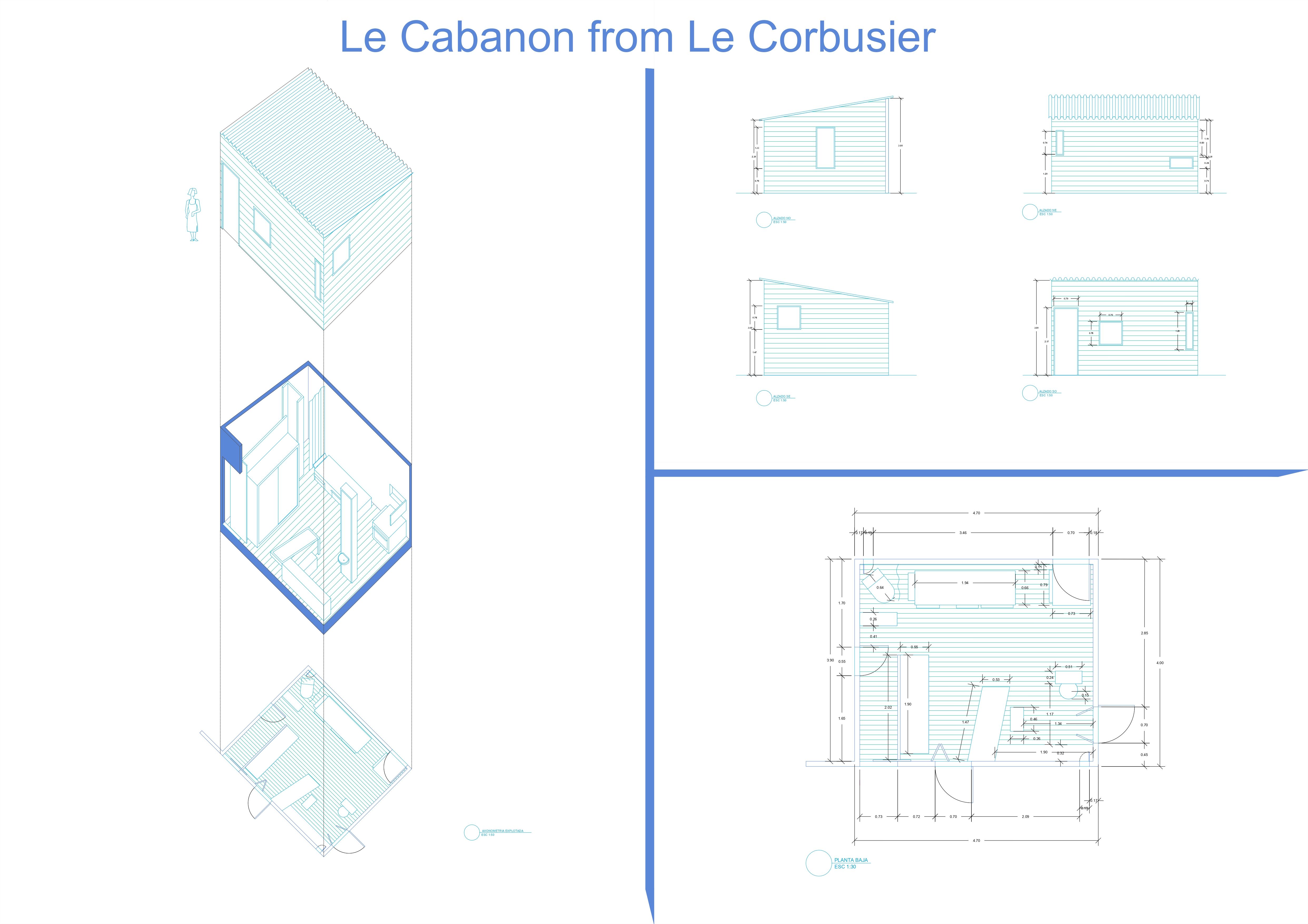 Mi proyecto final de curso: Le Cabanon from le Corbusier | Domestika