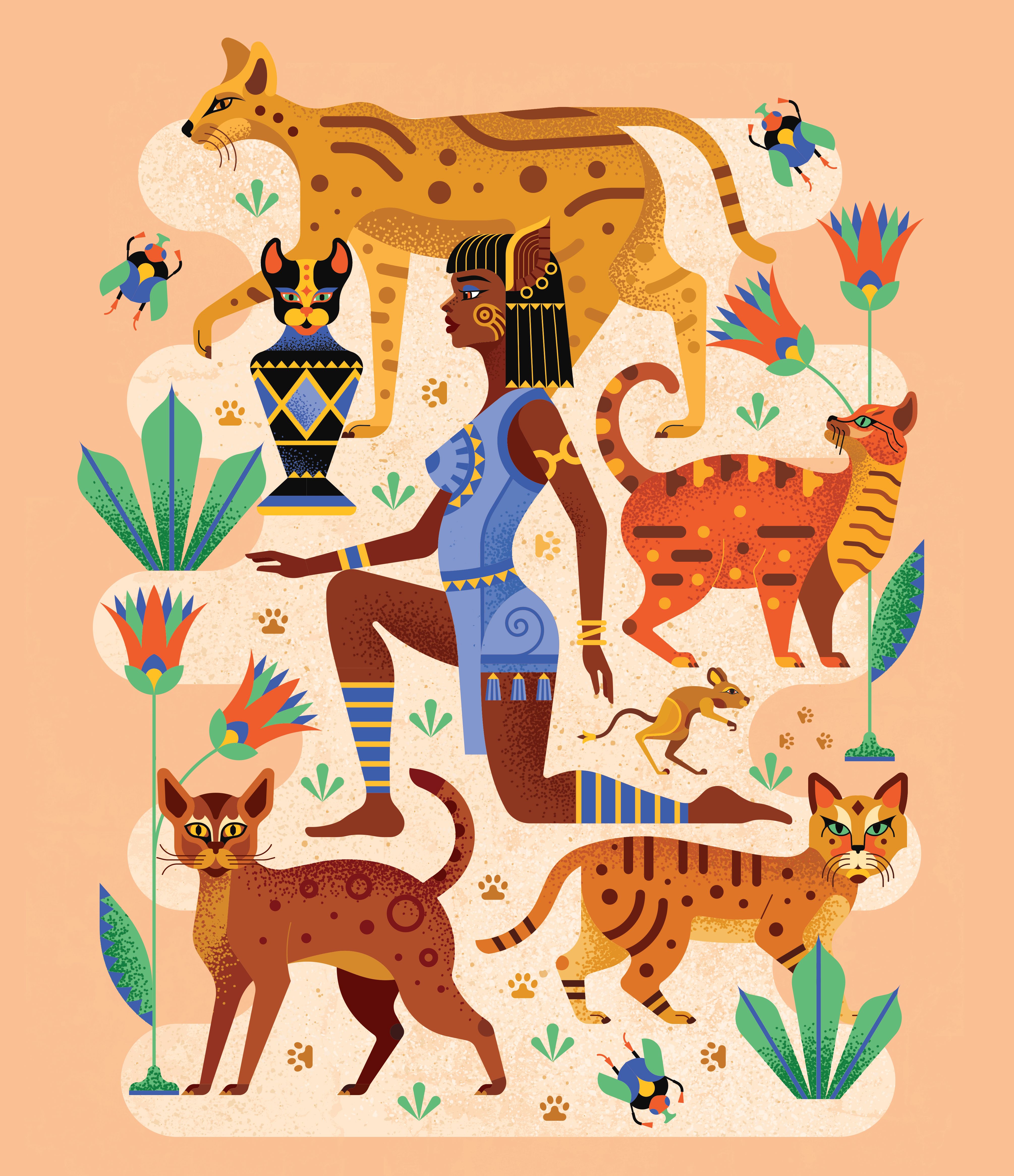 Egyptian goddess Bastet | Domestika