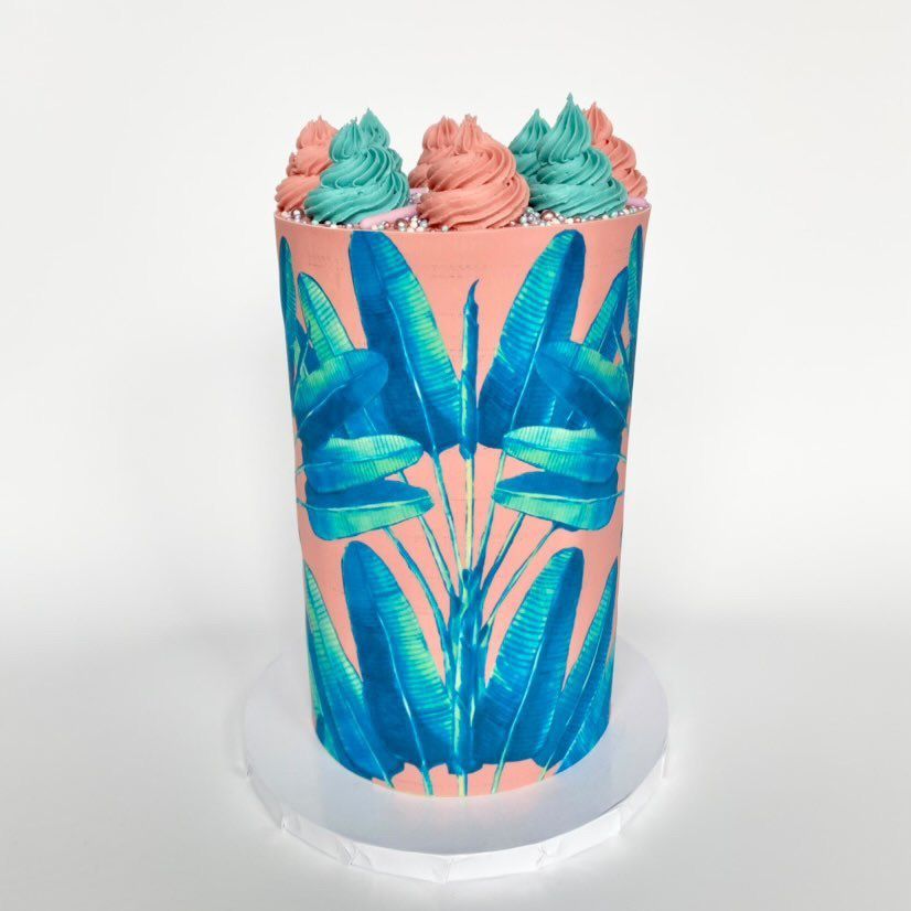 Rum_n_raisinart Banana Palm Cake Print | Domestika