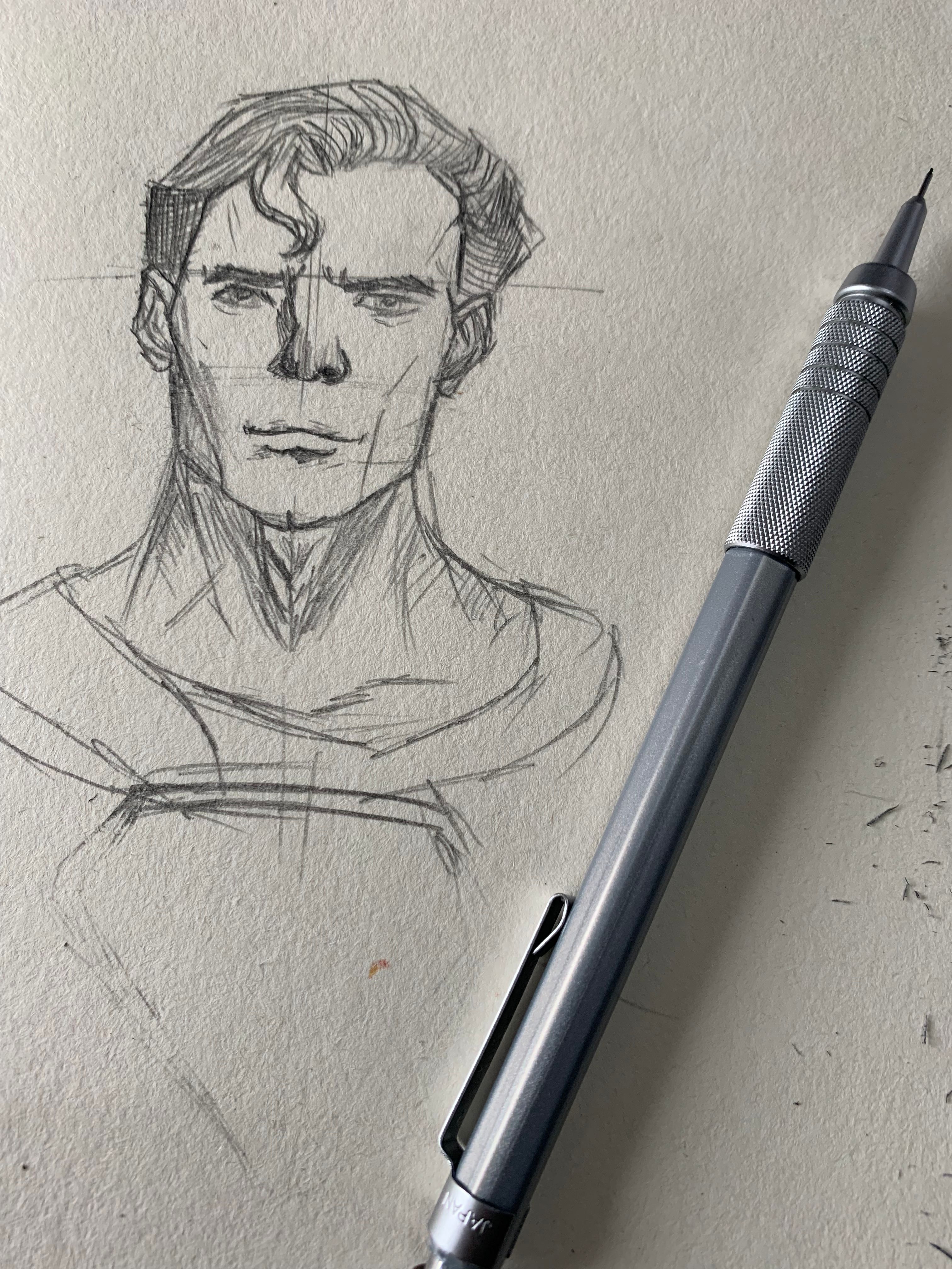 My project for course: Graphite Line Drawing for Portrait Sketchbooking ...