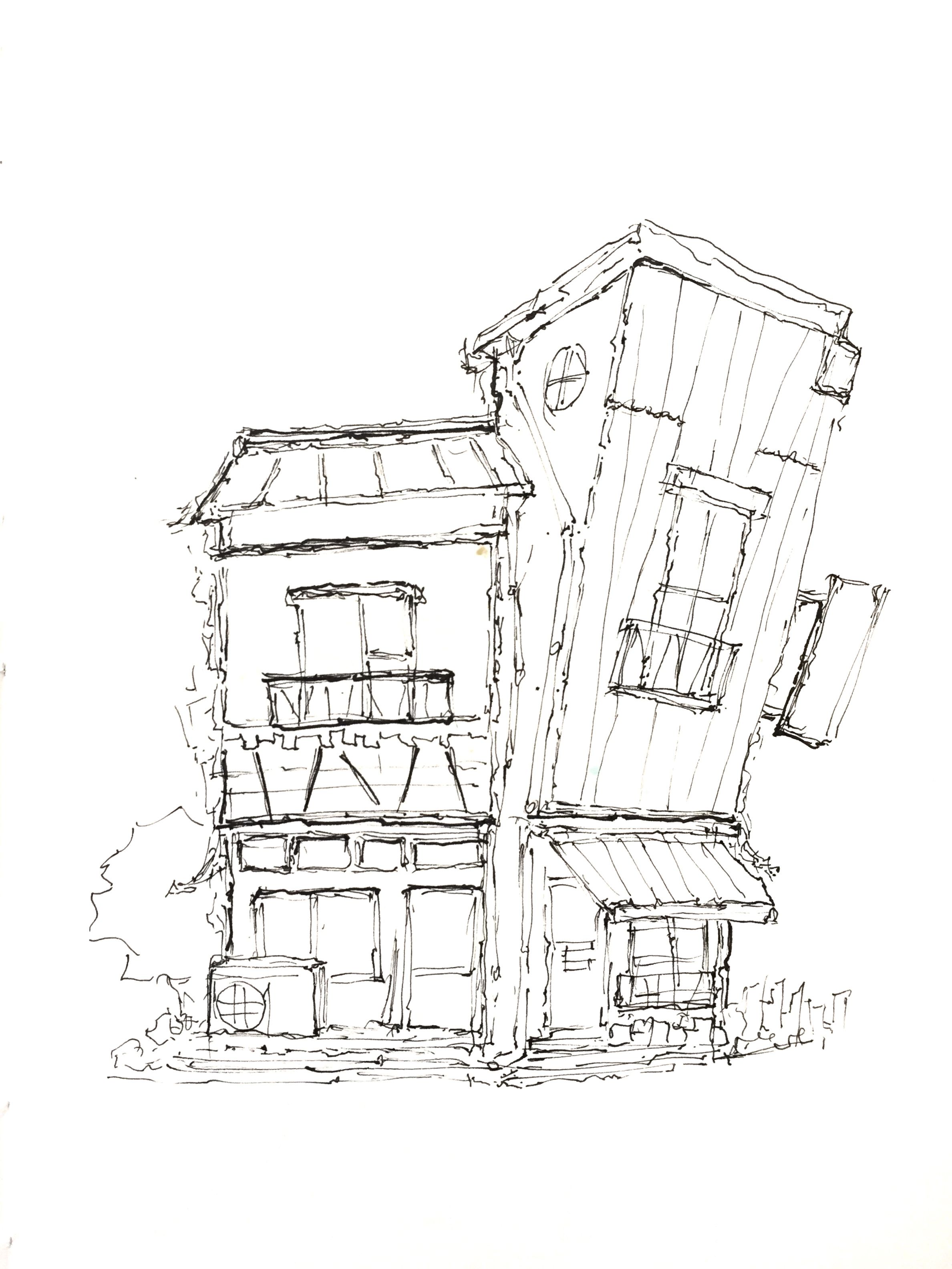 Proyecto: Dibujo arquitectónico expresivo con marcadores de colores ...