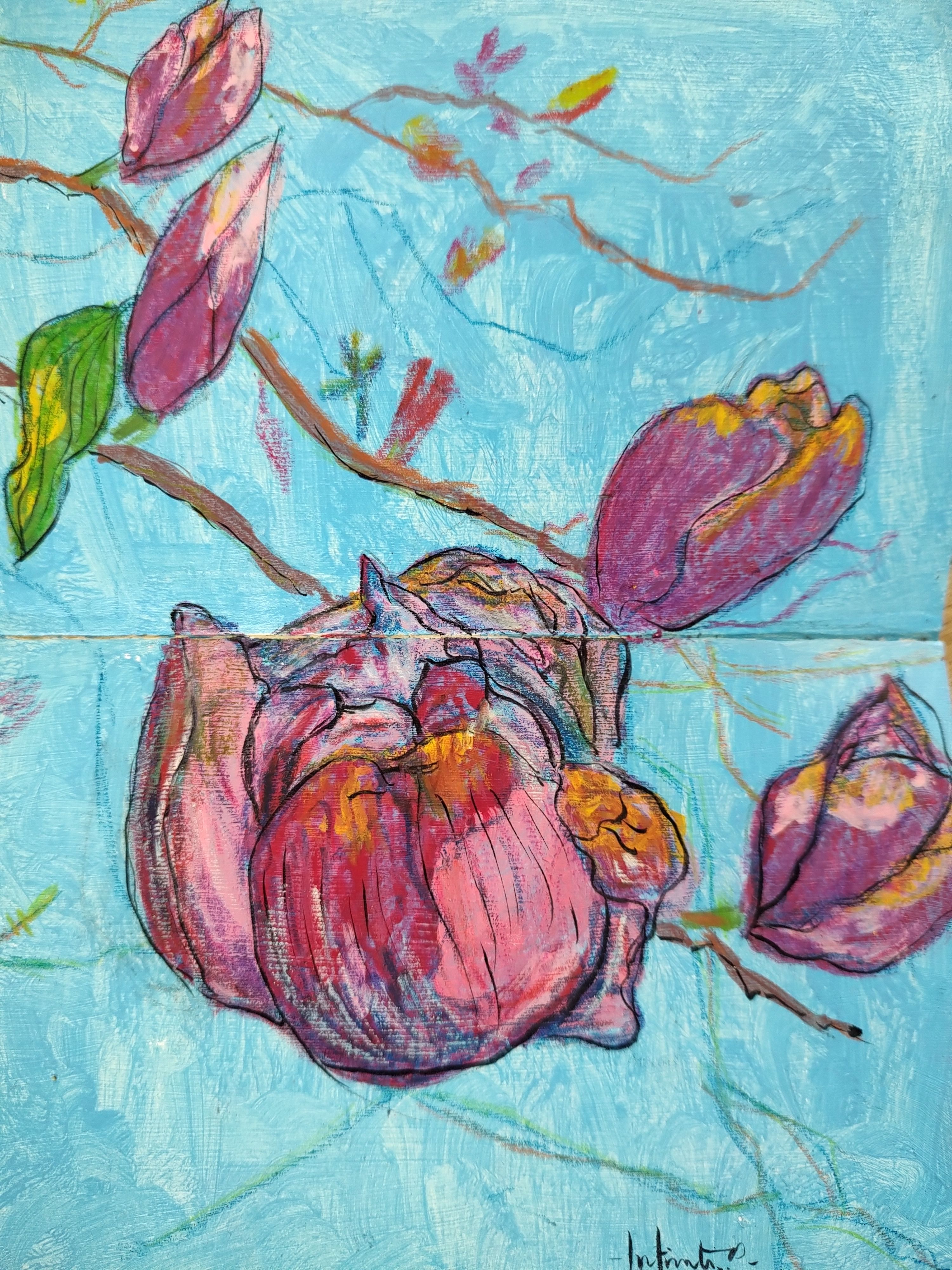 My project for course: Expressive Floral Painting with Acrylic Paint ...