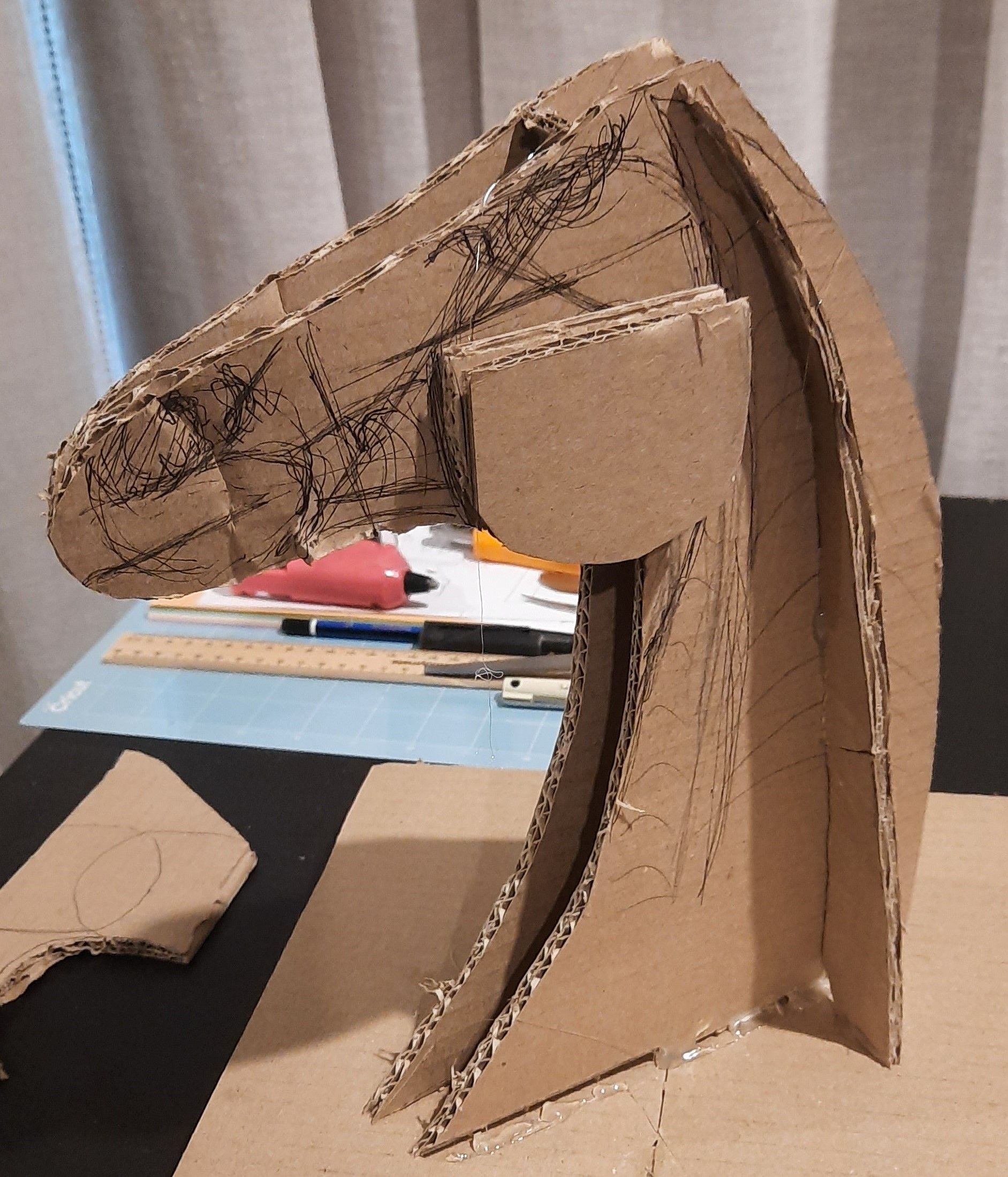 My project for course: Cardboard Sculptures for Beginners | Domestika
