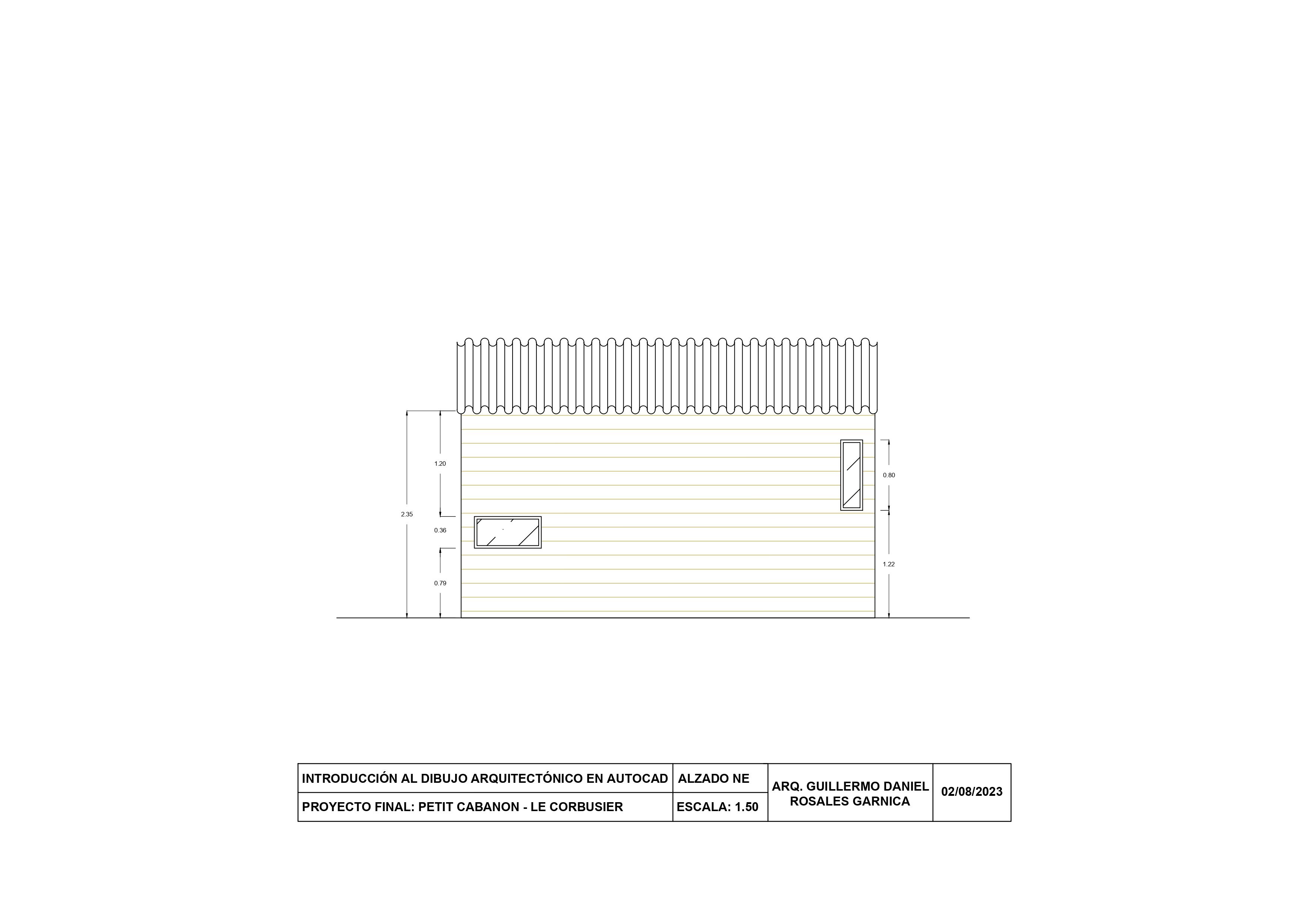 Proyecto final: El Cabanon de Le Corbusier | Domestika