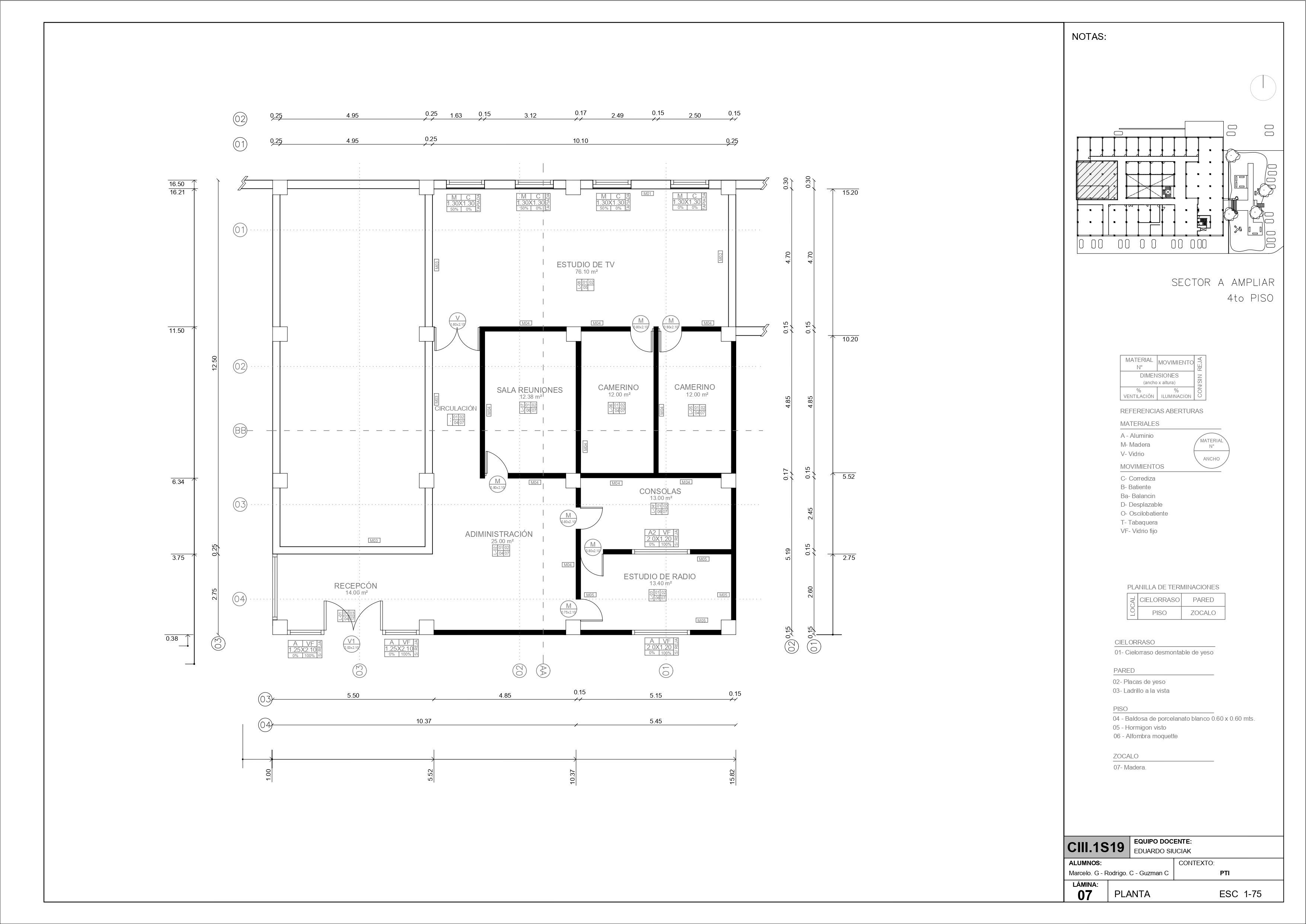 ejemplos de planos en AutoCAD | Domestika