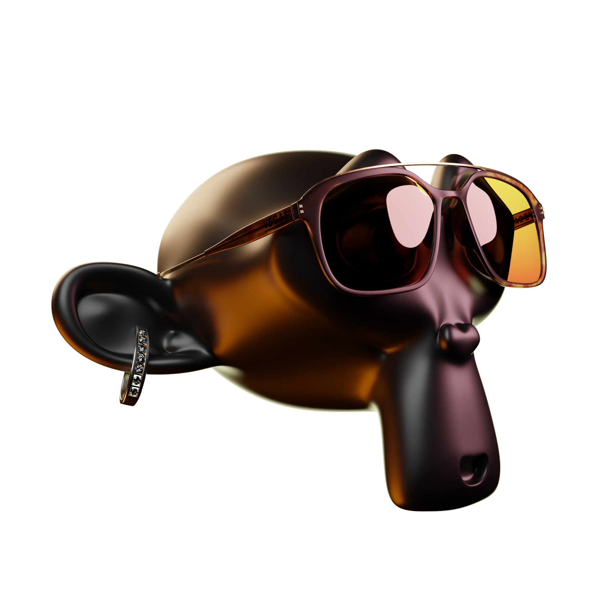 Cool Monke made in Blender 3D | Domestika