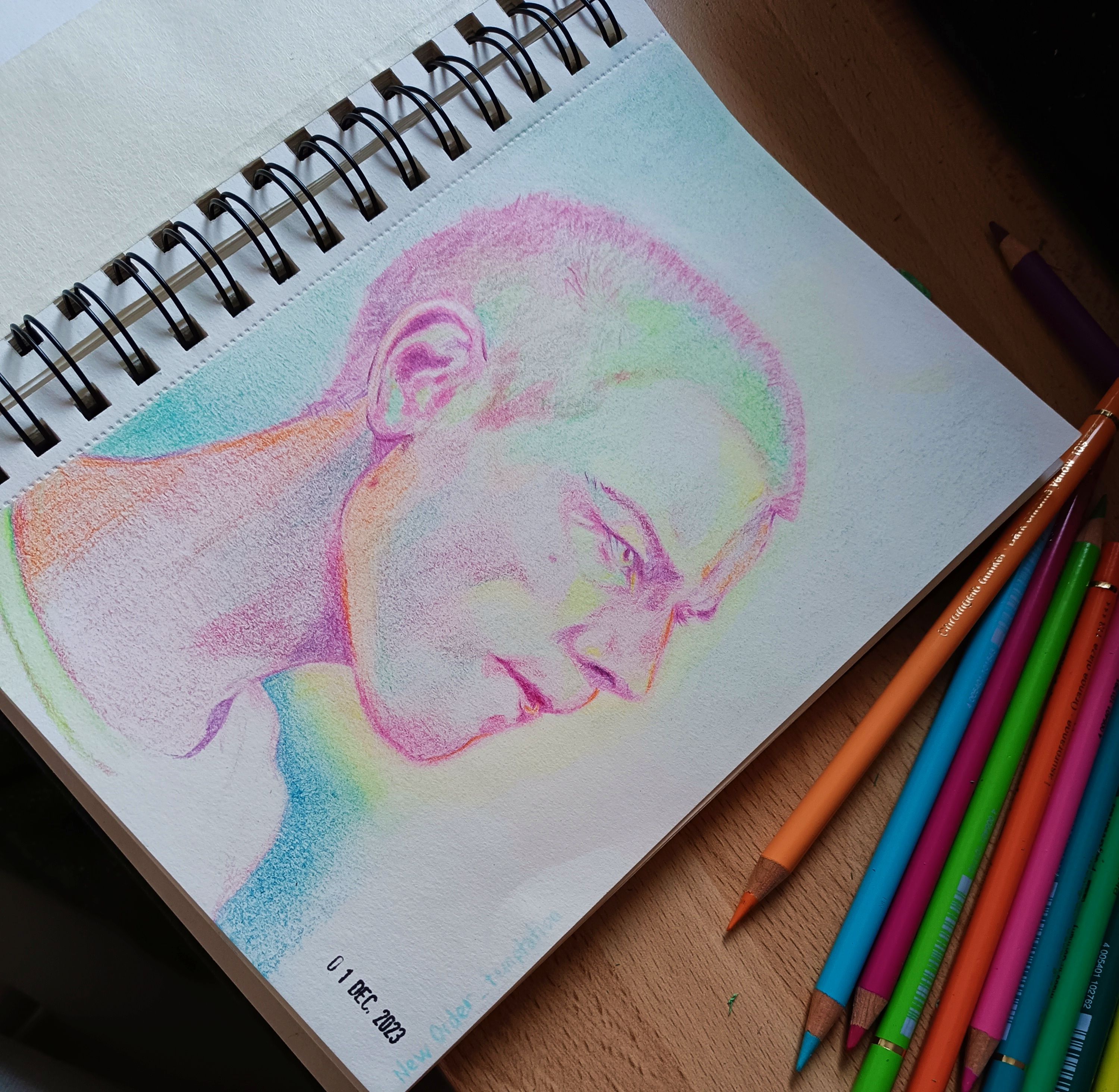 Mon projet du cours : Dessin de portraits expressifs aux crayons de ...
