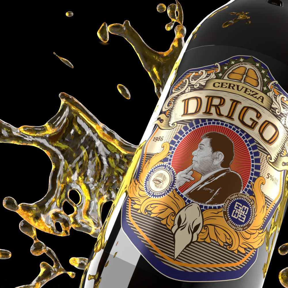 "CERVEZA DRIGO" Concept Beer Label Design | Domestika