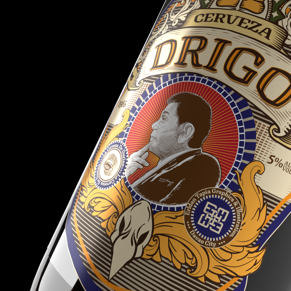 "CERVEZA DRIGO" Concept Beer Label Design | Domestika
