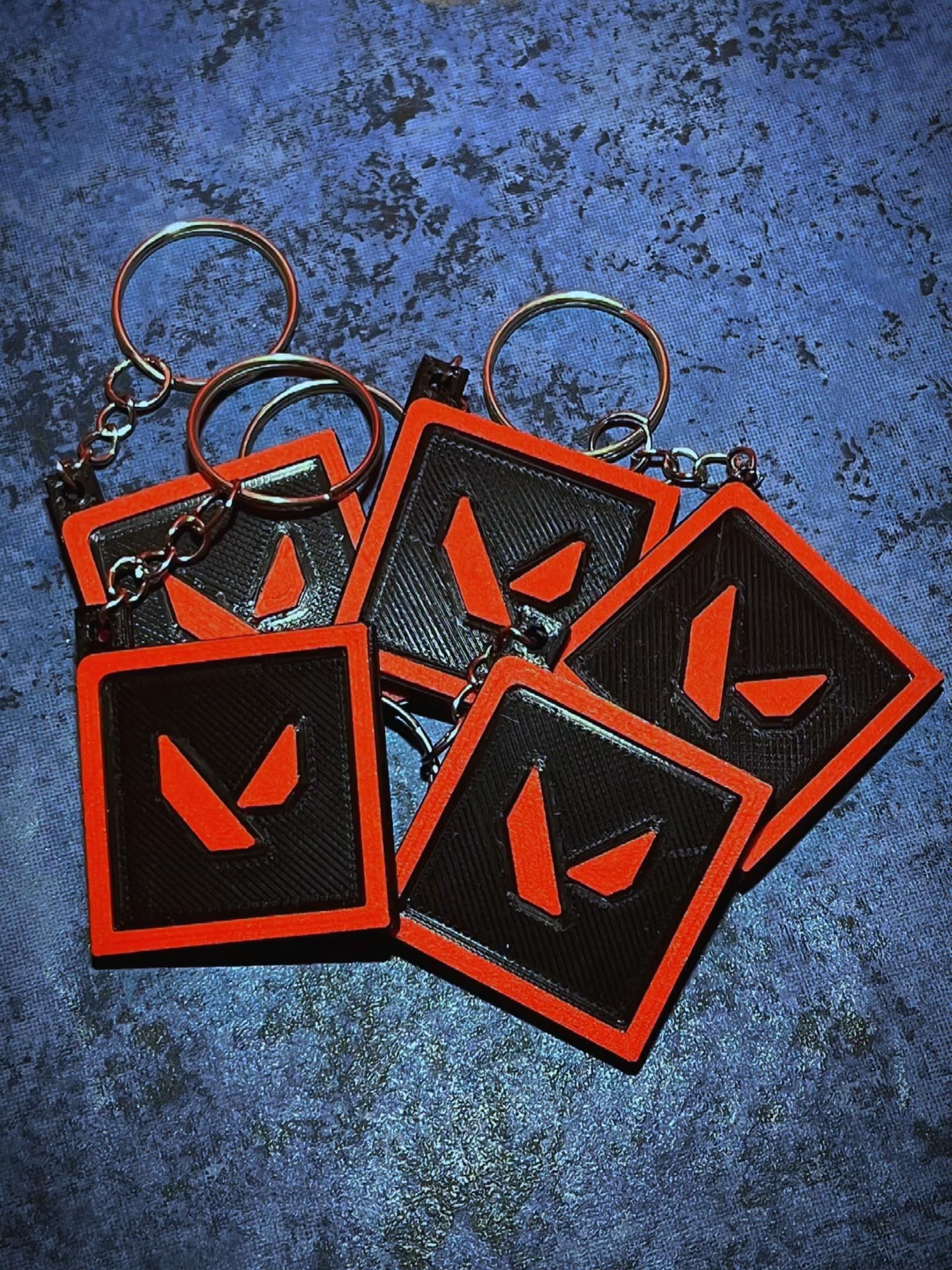 3D Printed Valorant Keychain | Domestika