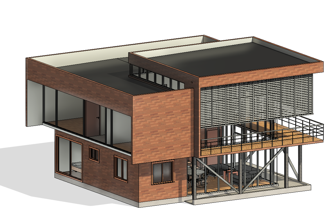 Mi proyecto del curso: Diseño y modelado arquitectónico 3D con Revit | Domestika