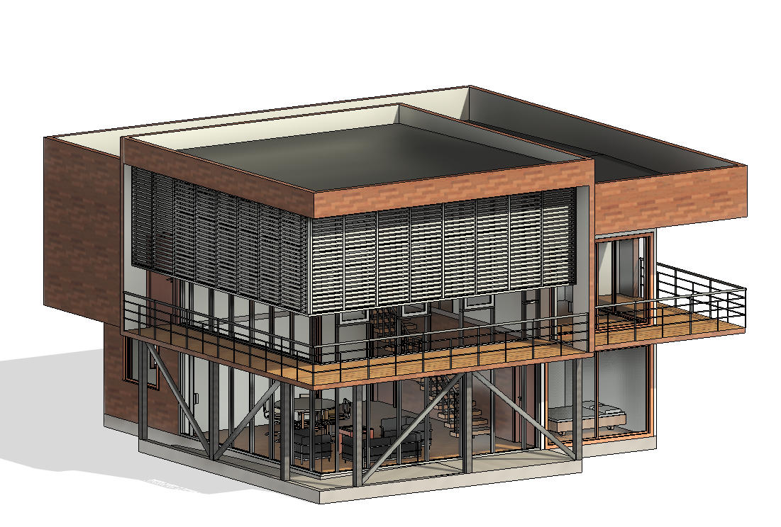 Mi proyecto del curso: Diseño y modelado arquitectónico 3D con Revit | Domestika