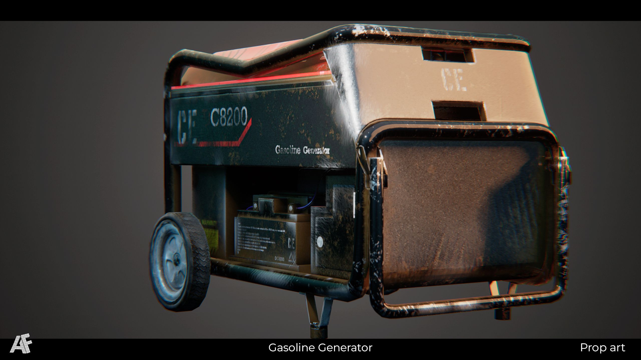 3D Prop art Gasoline Generator | Domestika