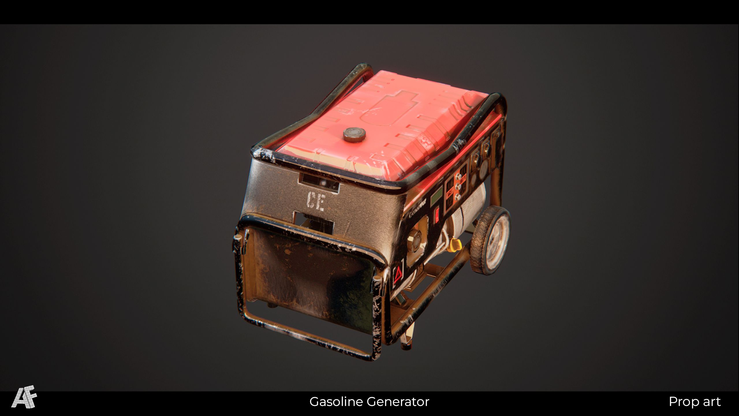3D Prop art Gasoline Generator | Domestika