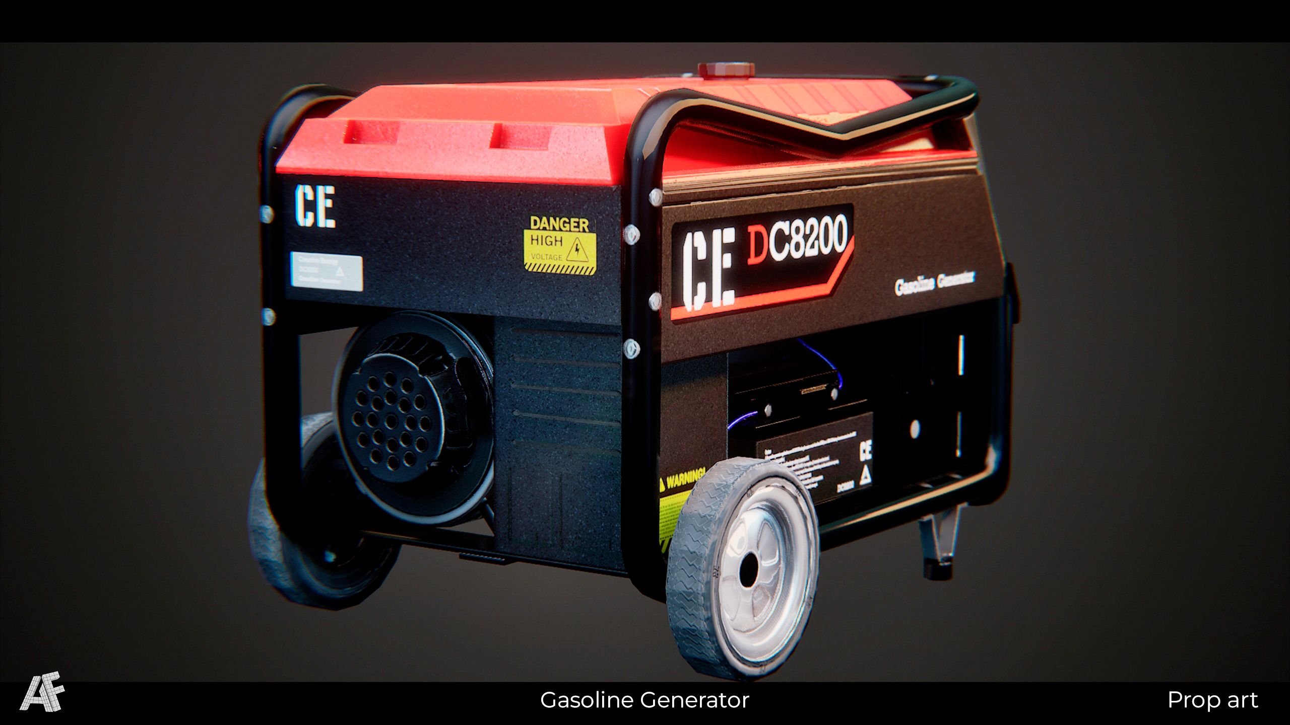 3D Prop art Gasoline Generator | Domestika