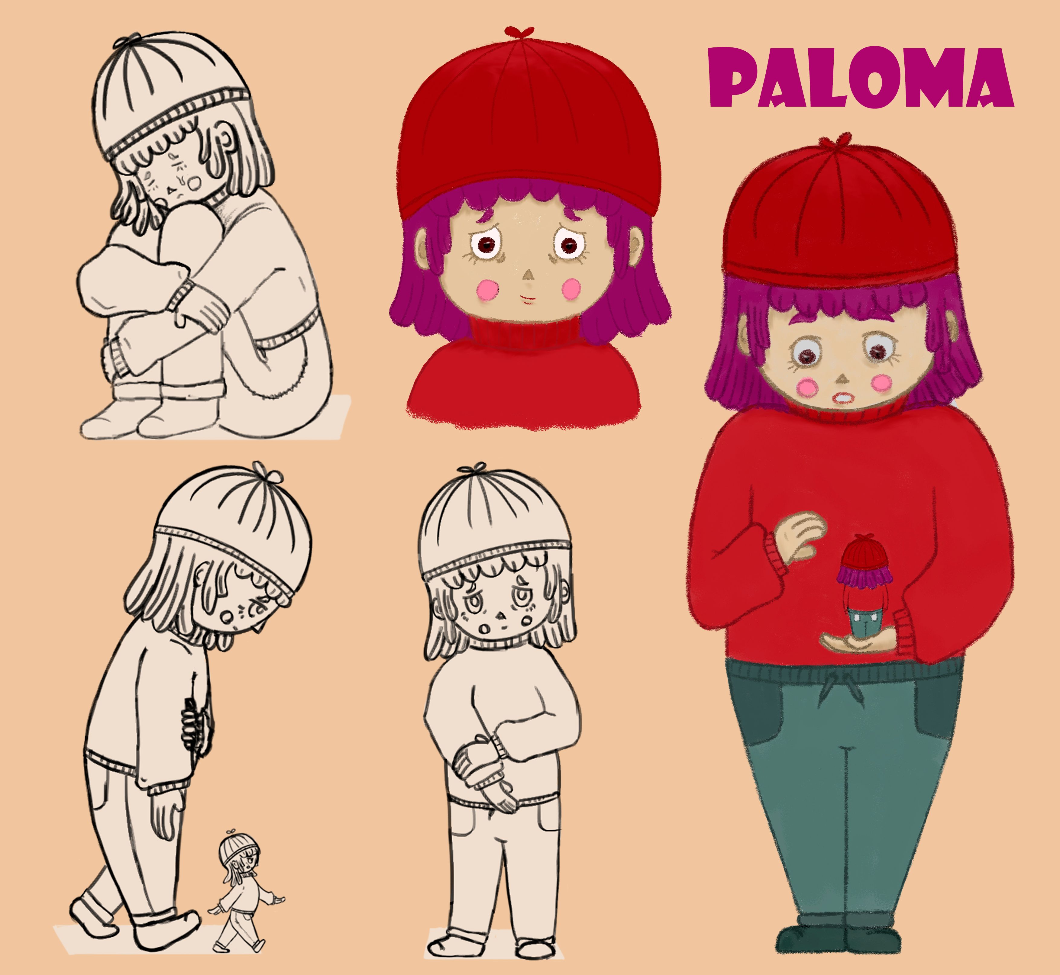 Paloma | Character Design for Uni | Domestika