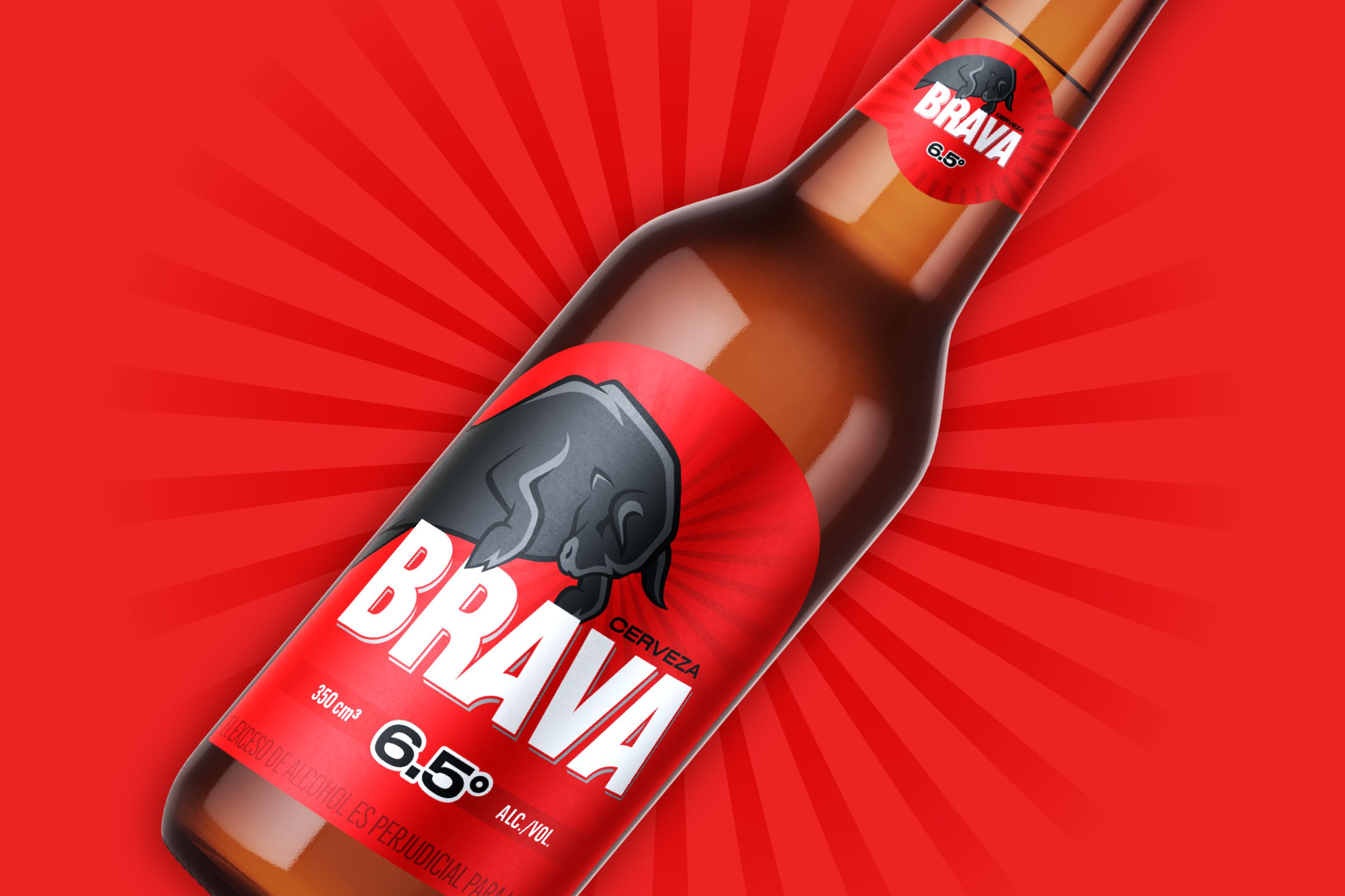 Cerveza BRAVA - Identidad de marca contemporánea: fusiona conceptos verbales y visuales | Domestika