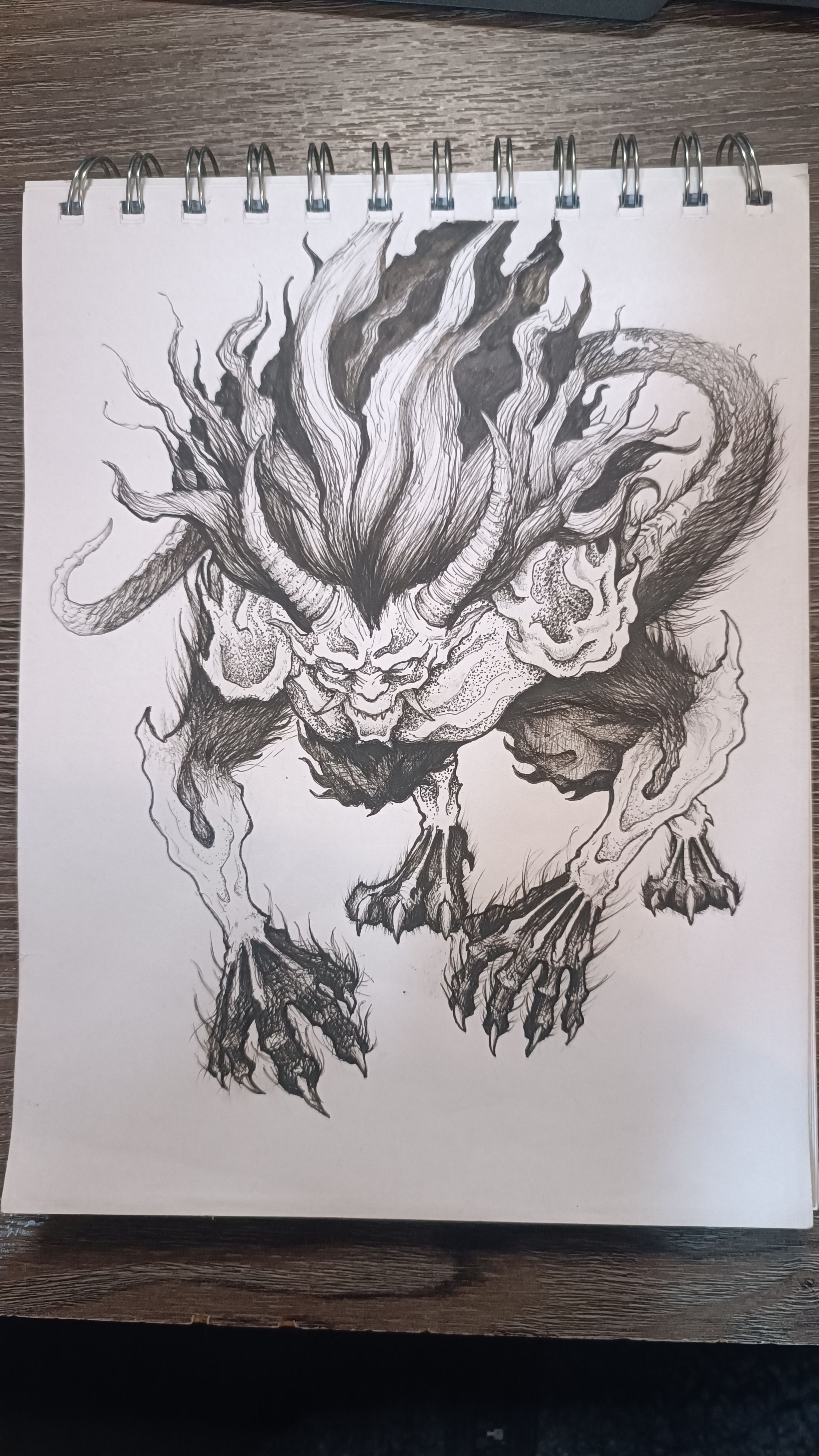 demonio yokai | Domestika