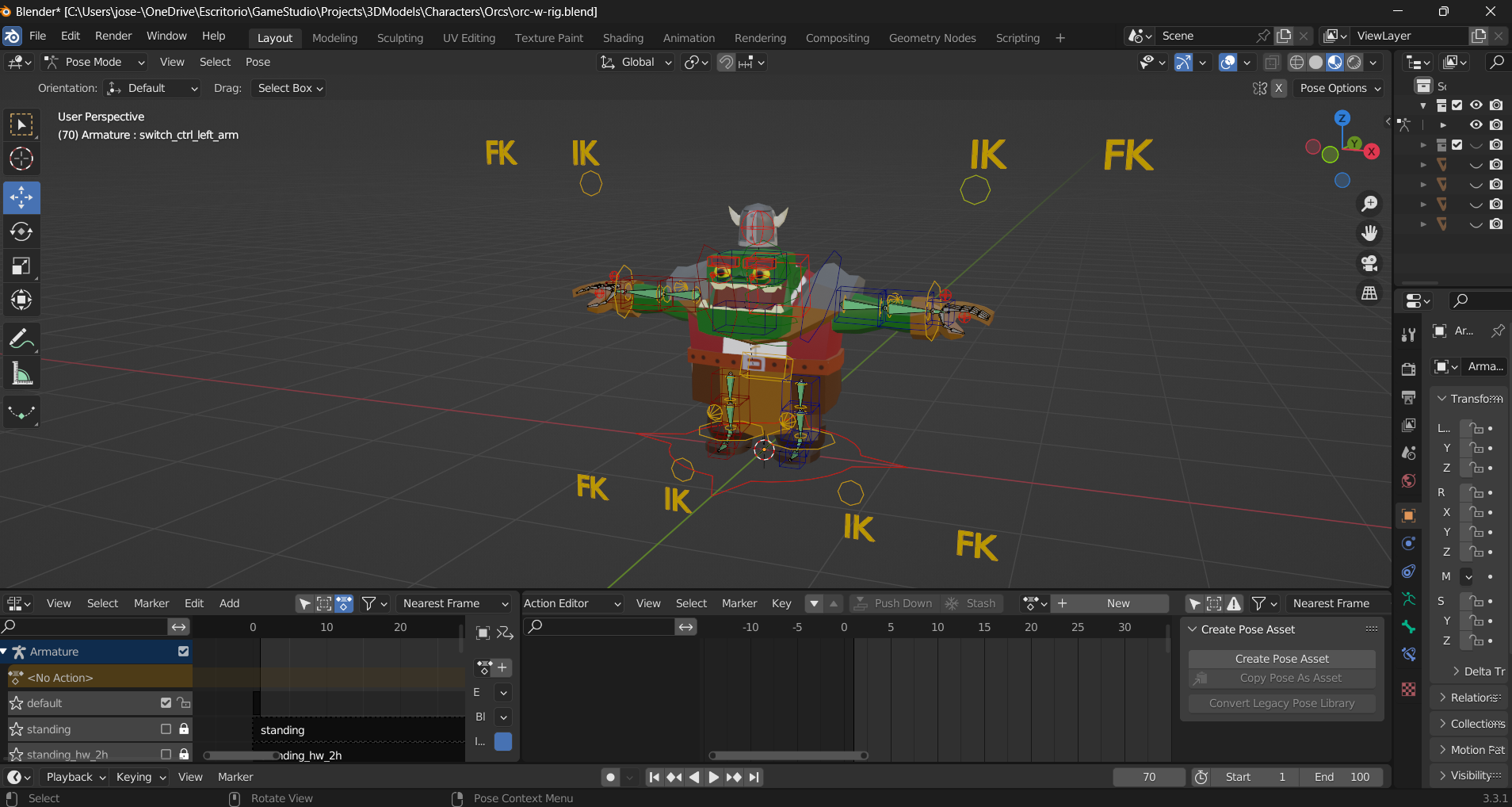 My project for course: Introduction to Rigging for Animation | Domestika