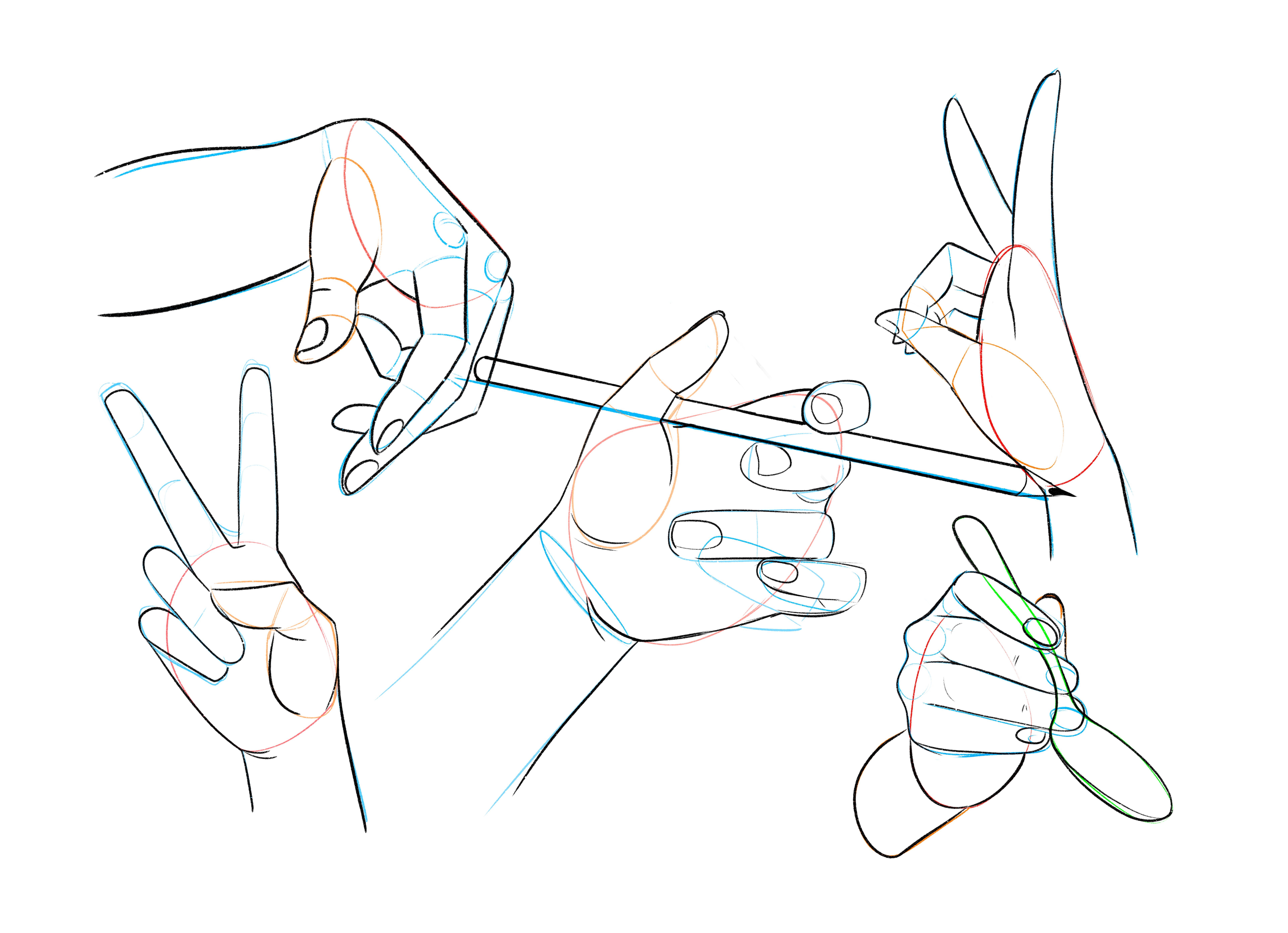 Free Tutorial: How to Draw Hand Gestures | Domestika