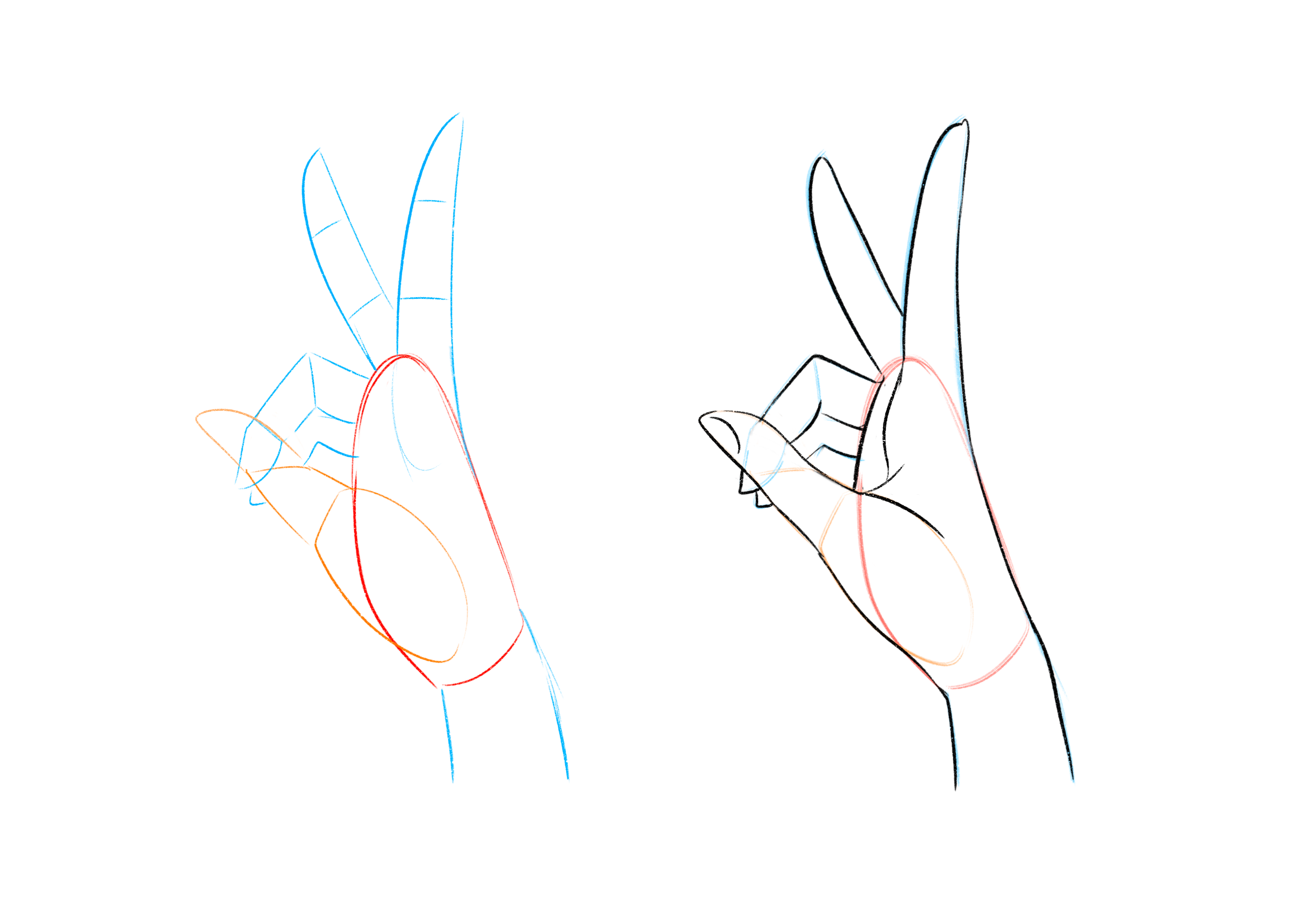 Free Tutorial: How to Draw Hand Gestures | Domestika