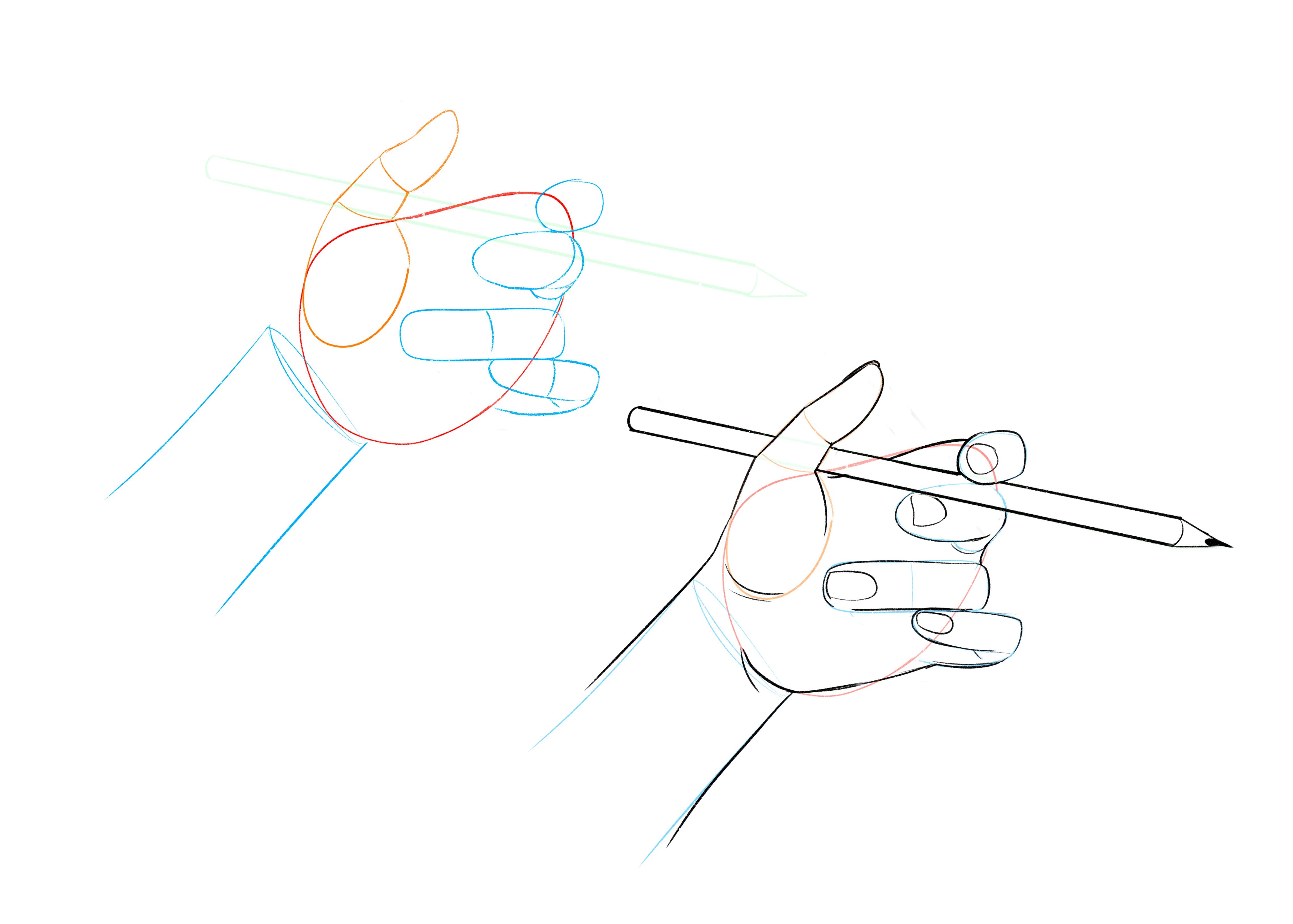 Free Tutorial: How to Draw Hand Gestures | Domestika