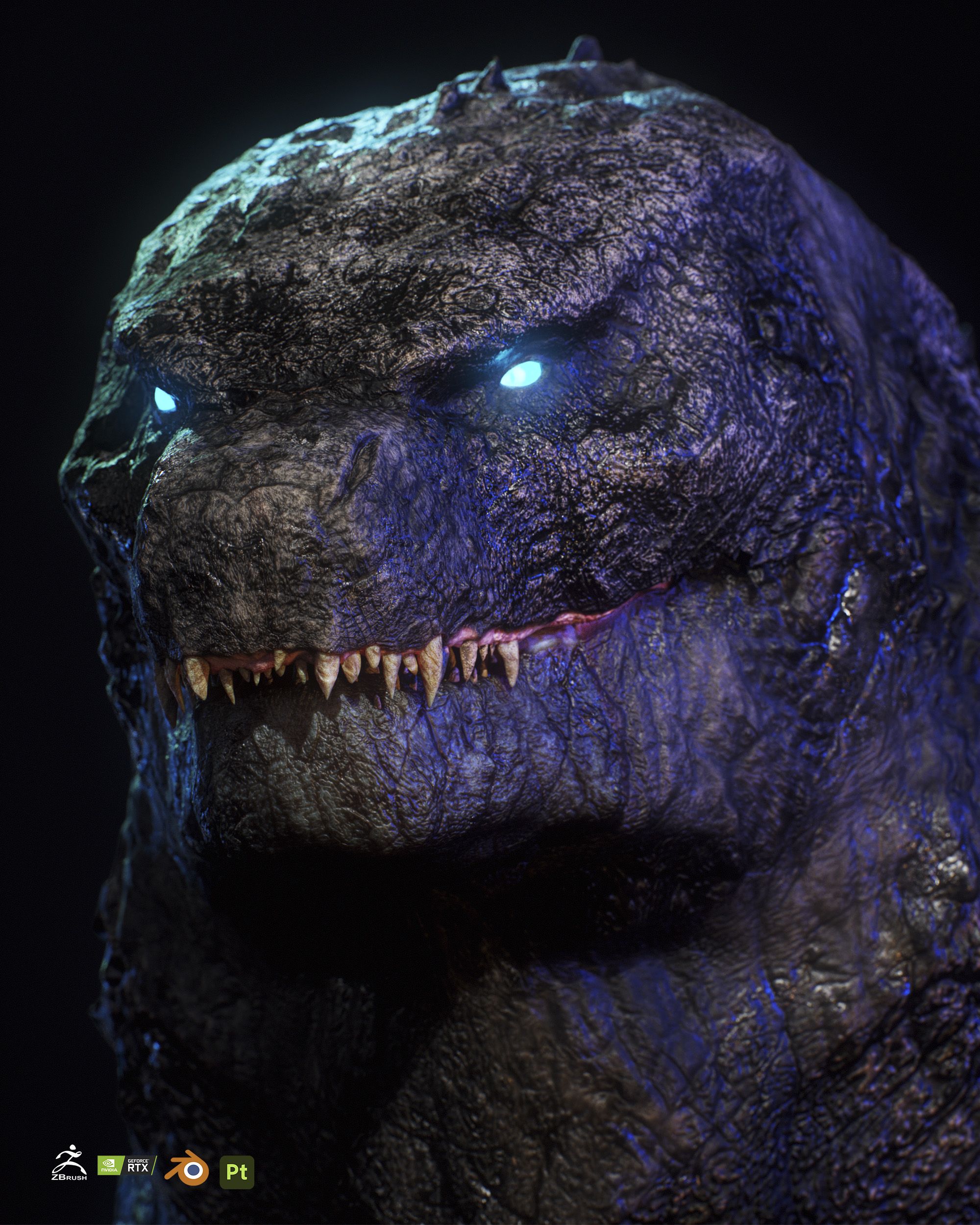 GODZILLA MODEL 3D BY Oscar Creativo | Domestika