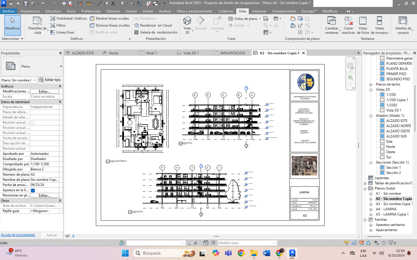 Mi proyecto del curso: Diseño y modelado arquitectónico 3D con Revit ...