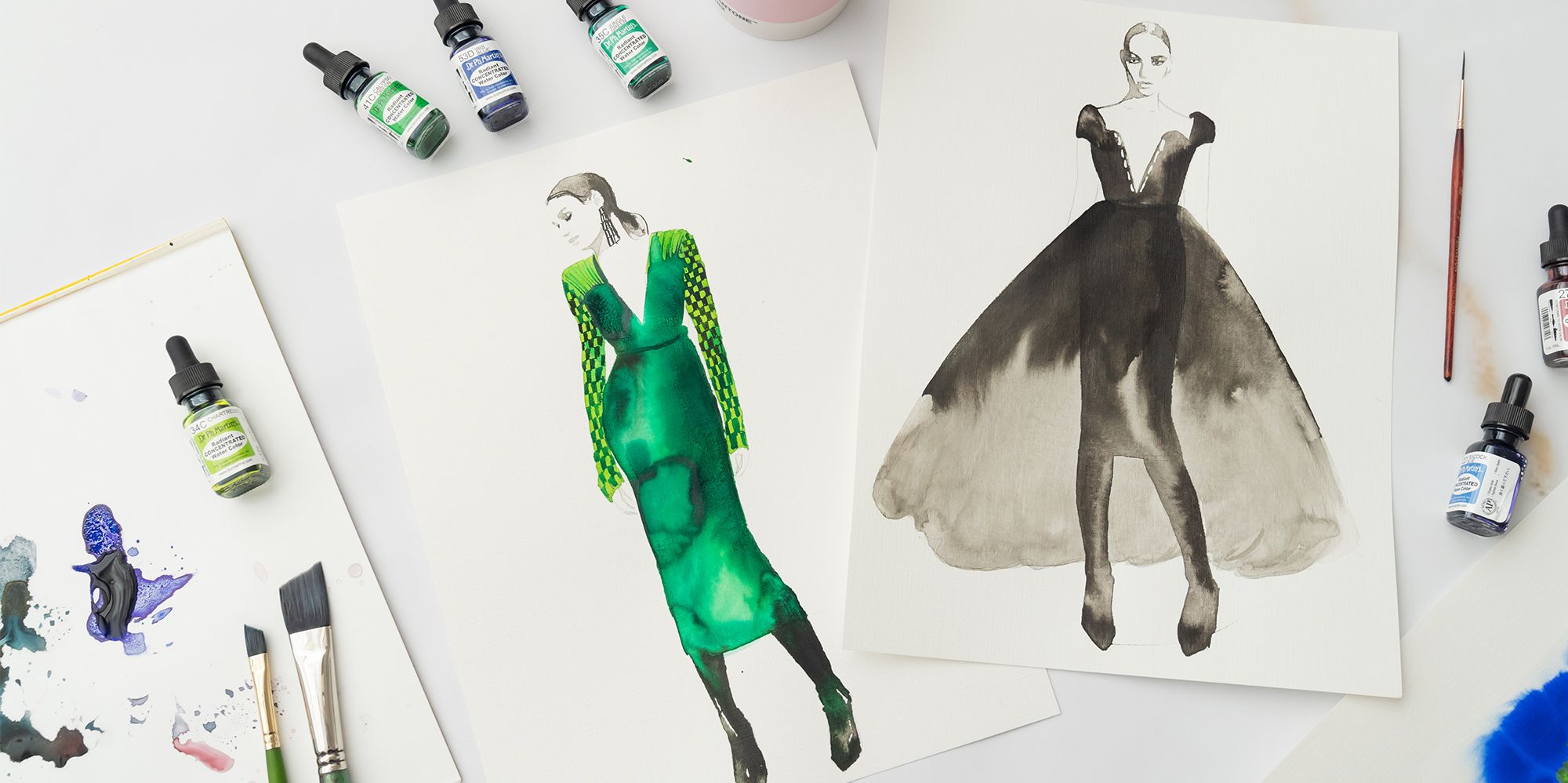 Descarga gratis: Diseños de figurines de moda | Domestika